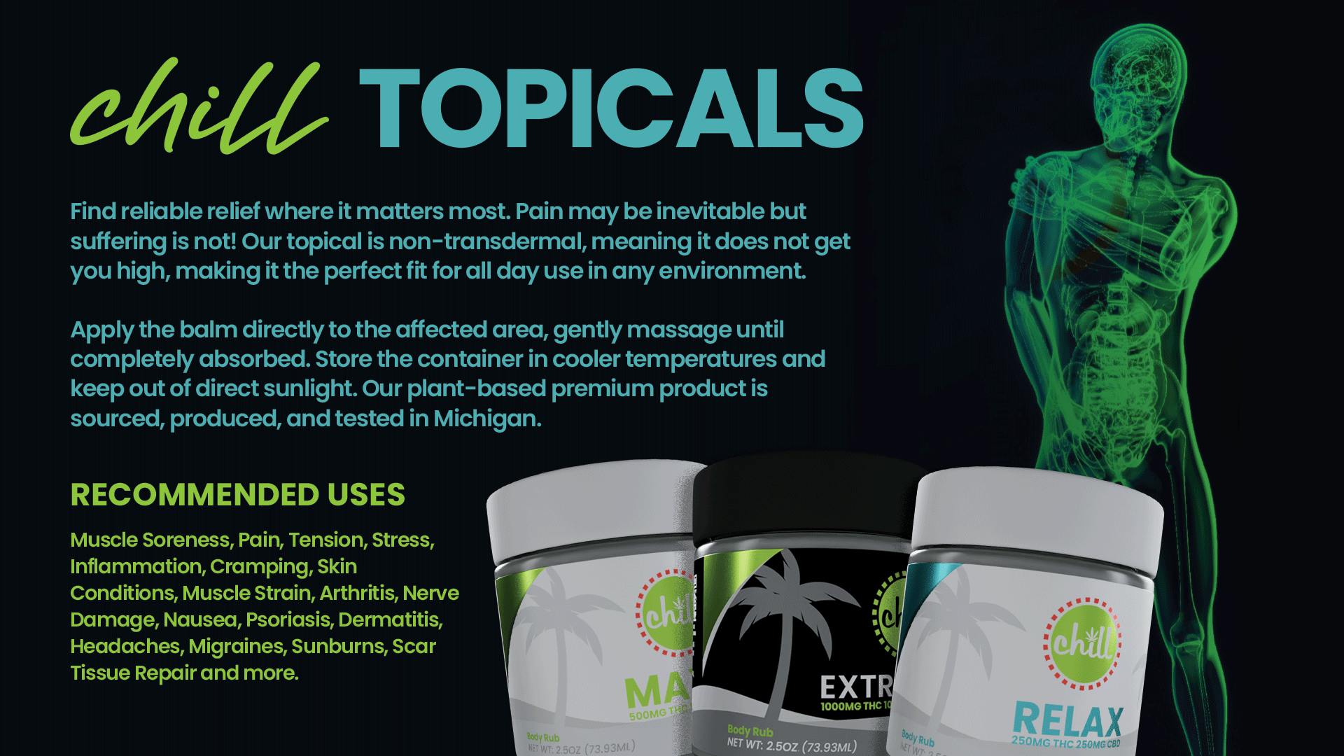 Chill Medicated: Chill with us to find reliable relief. | Leafly