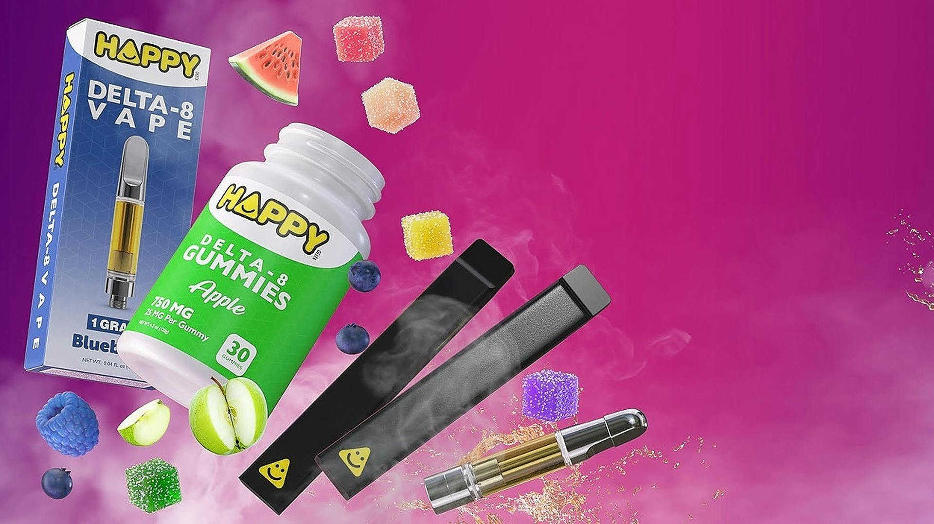 HAPPY Delta: Pure. Potent. High Quality Delta-8 Products | Leafly