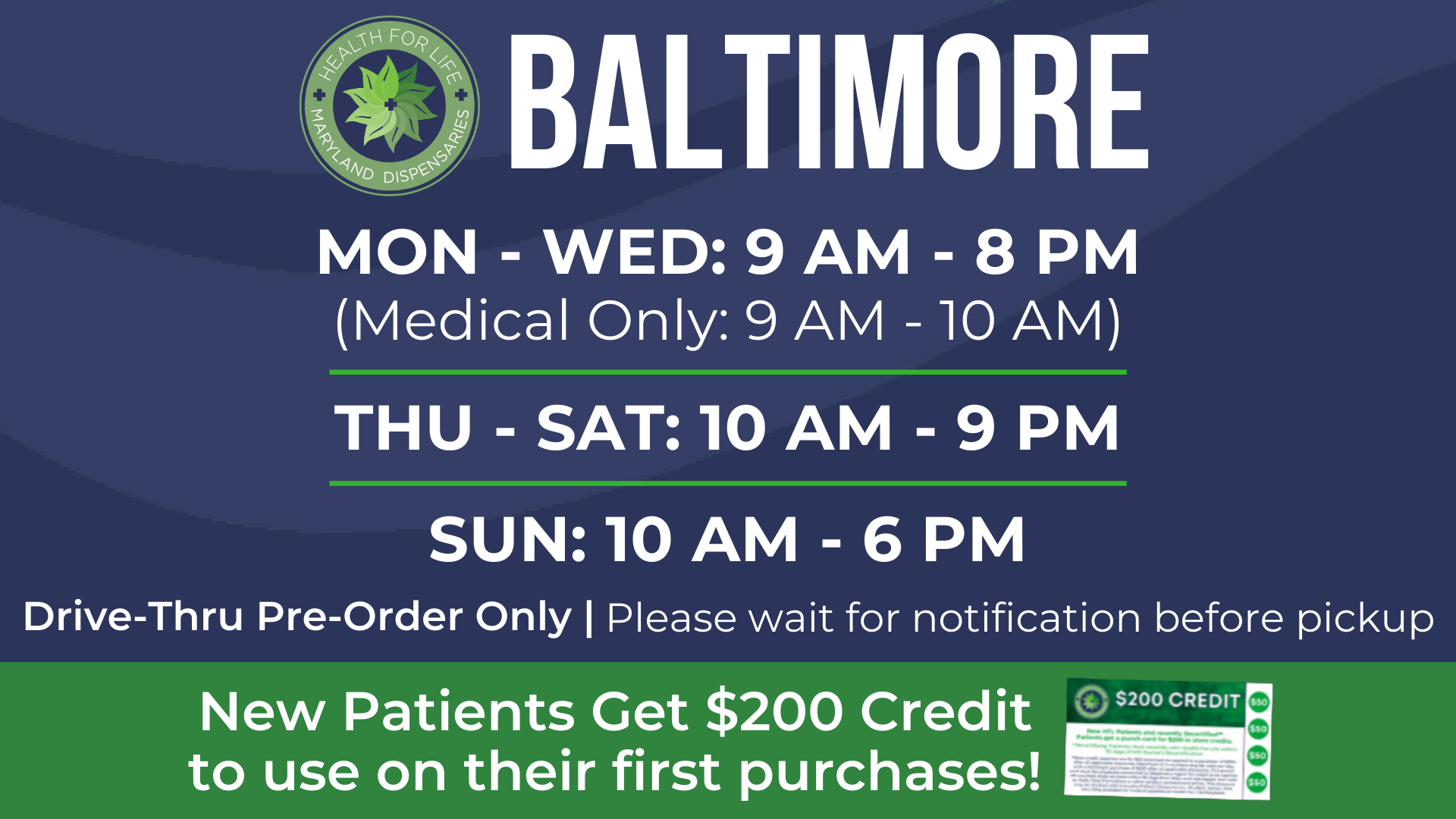 Health for Life - Baltimore | Baltimore, MD Dispensary | Leafly