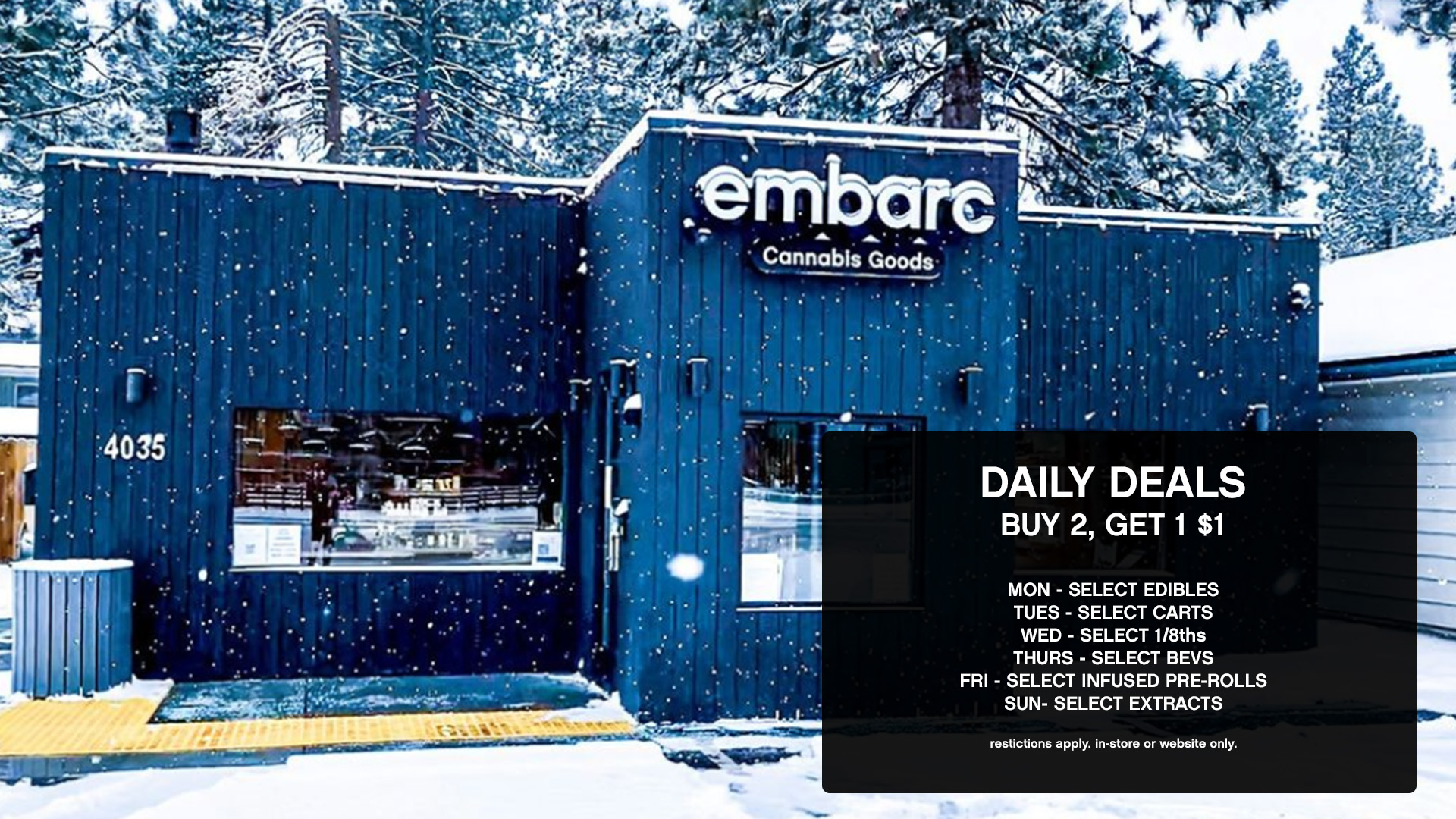 Embarc - S. Lake Tahoe | Dispensary Menu, Reviews & Photos