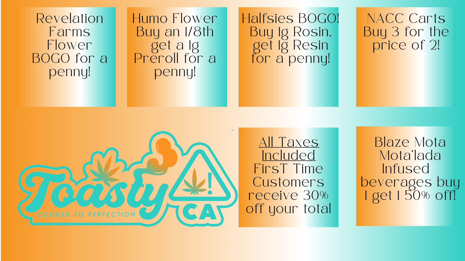 Toasty | Dispensary Menu, Reviews & Photos