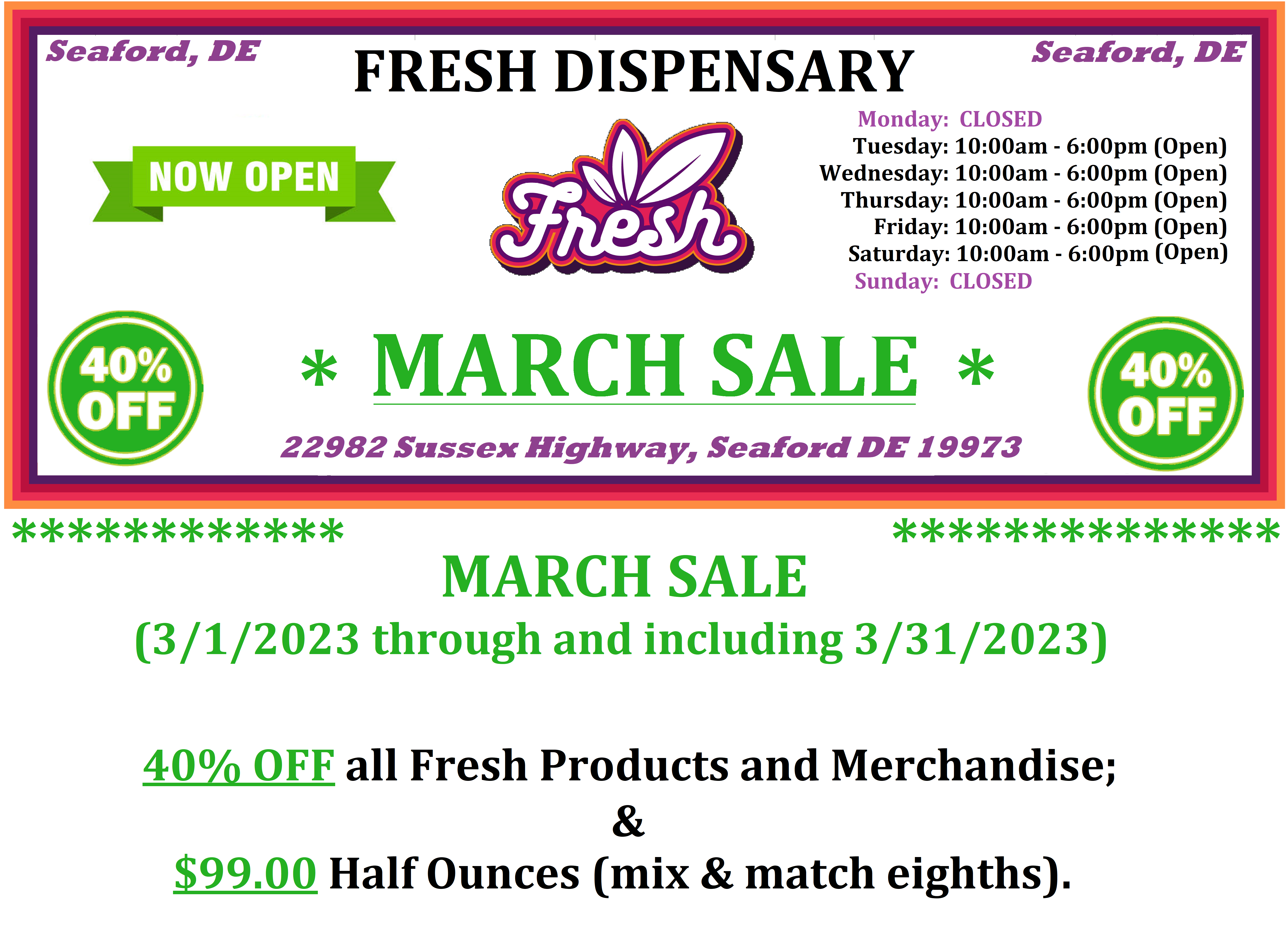 Fresh Dispensary Seaford | Seaford, DE Dispensary | Leafly