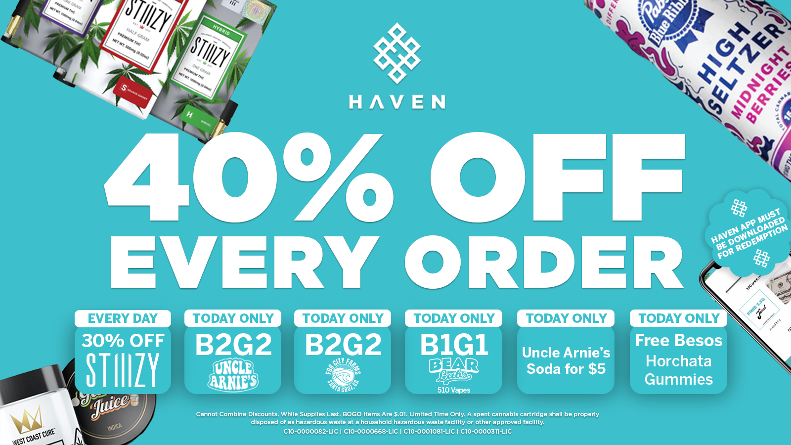 HAVEN Cannabis Marijuana and Weed Dispensary - Fresno | Dispensary Menu ...
