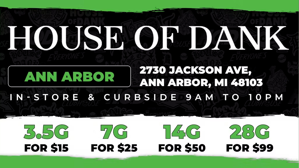 House of Dank Recreational Cannabis - Ann Arbor | Dispensary Menu ...