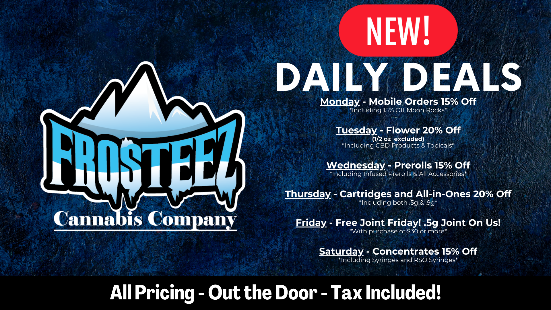 FROSTEEZ - Great Falls | Dispensary Menu, Reviews & Photos