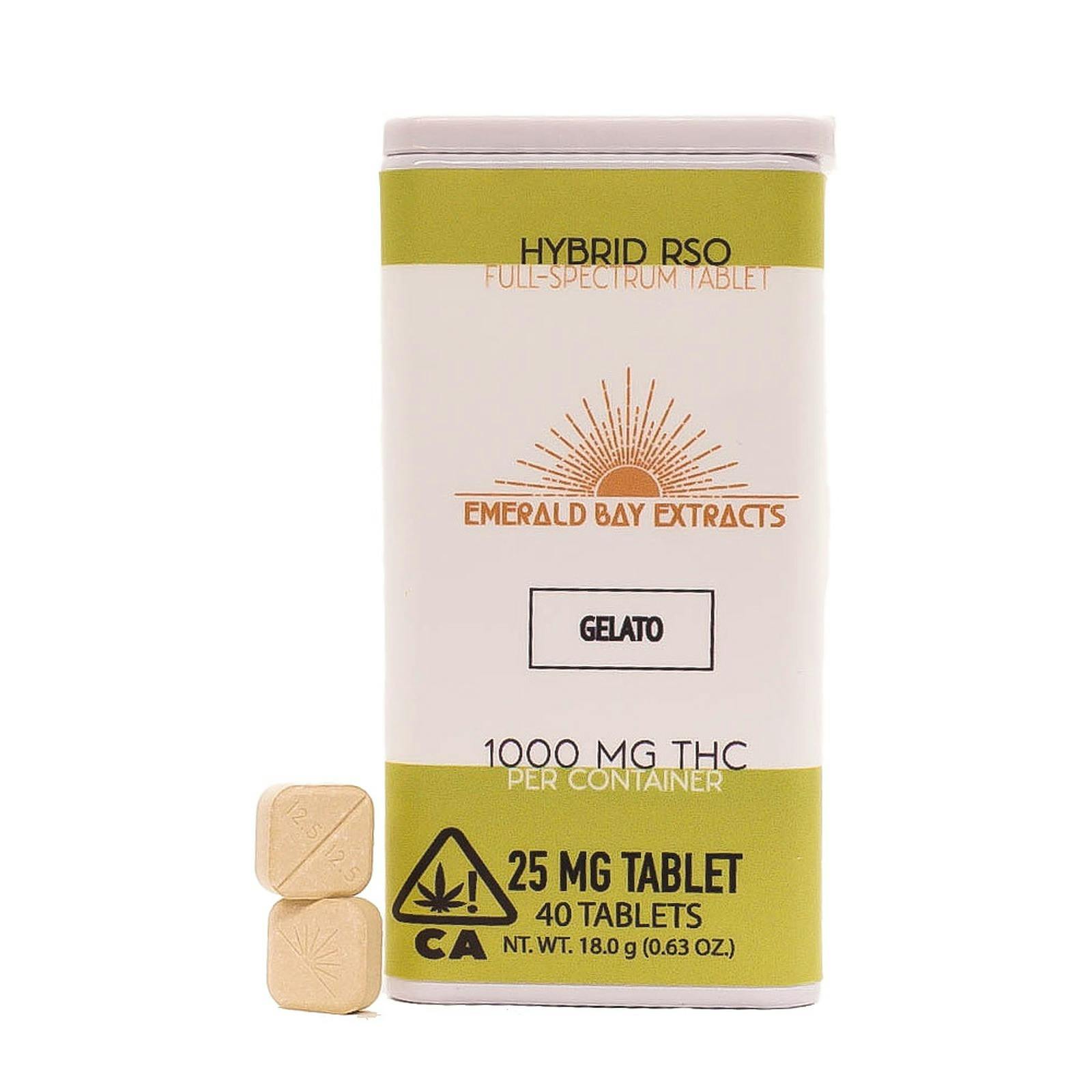 Emerald Bay Extracts: Gelato RSO Tablet [25mg] (1000mg Package) | Leafly