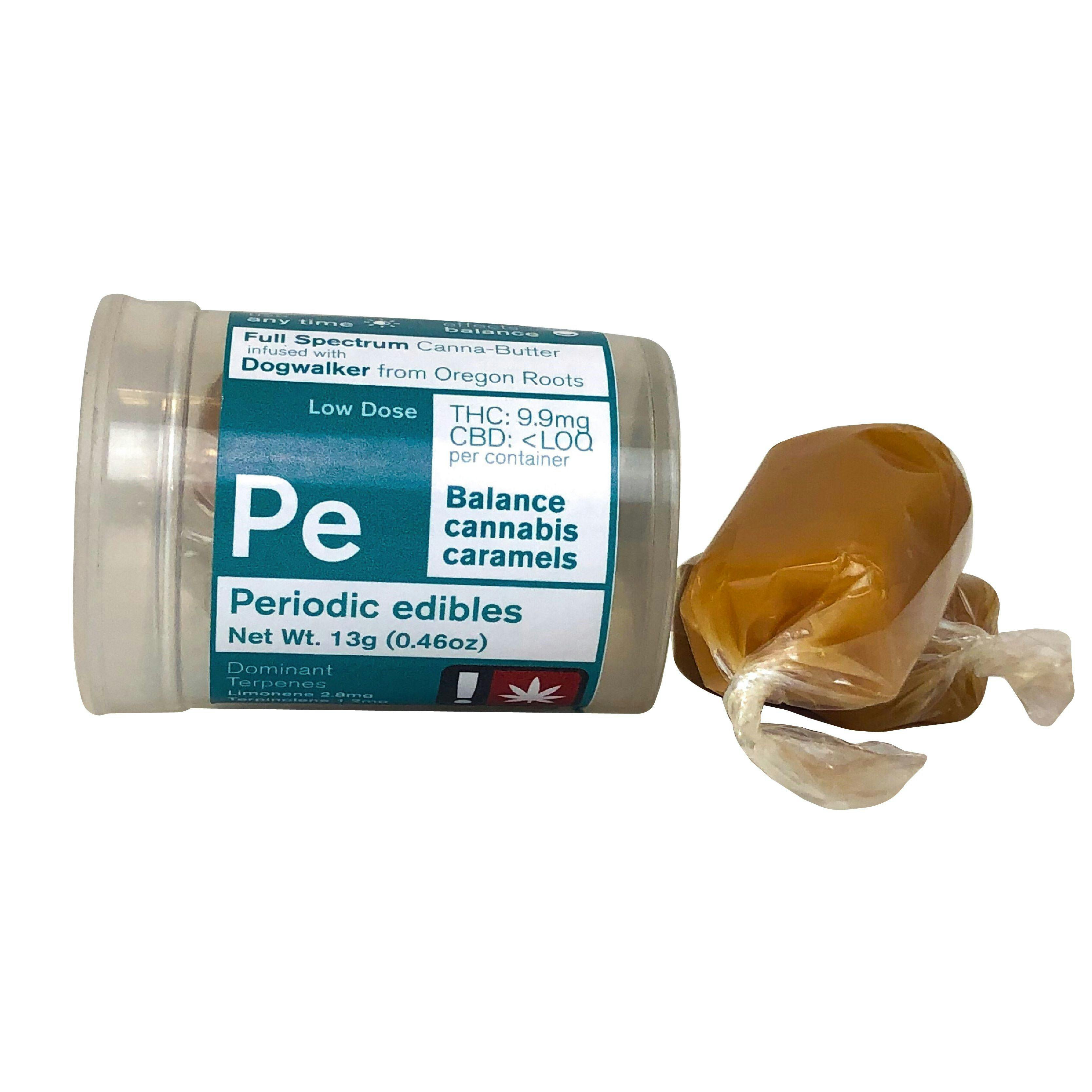 Periodic Edibles: [Balance Low Dose] 10mg THC Sea Salt Caramel | Leafly