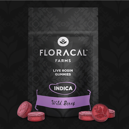 FloraCal Farms: Wild Berry | Indica Live Rosin Gummies 100mg [10pk ...