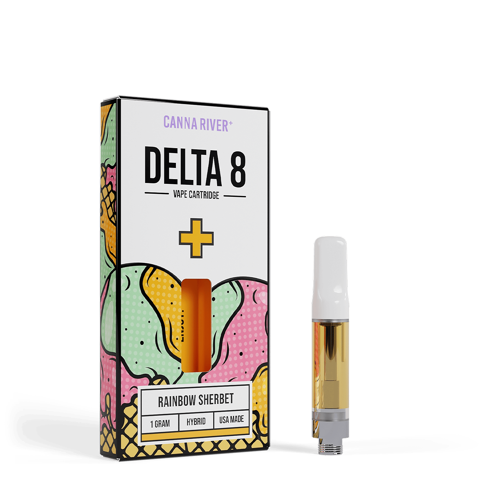Canna River: D8 Cartridge - Rainbow Sherbet / 1 Gram | Leafly