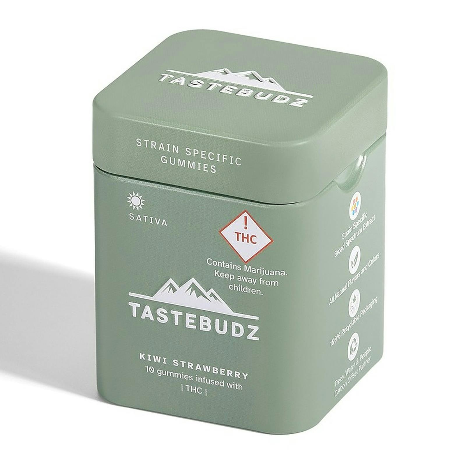 TasteBudz: Kiwi Strawberry Sativa Rosin Gummies | THC | | Leafly