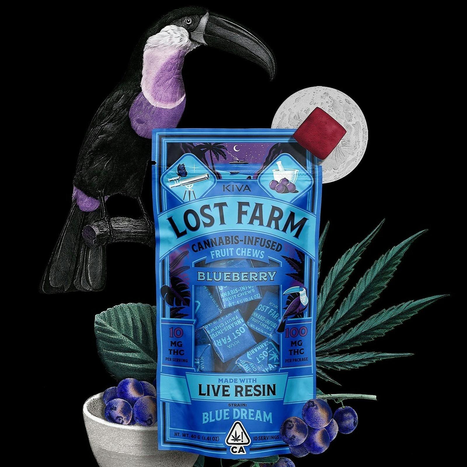 Lost Farm: 10mg Lost Farm 'Blue Dream x Blueberry' Live Resin Chews ...