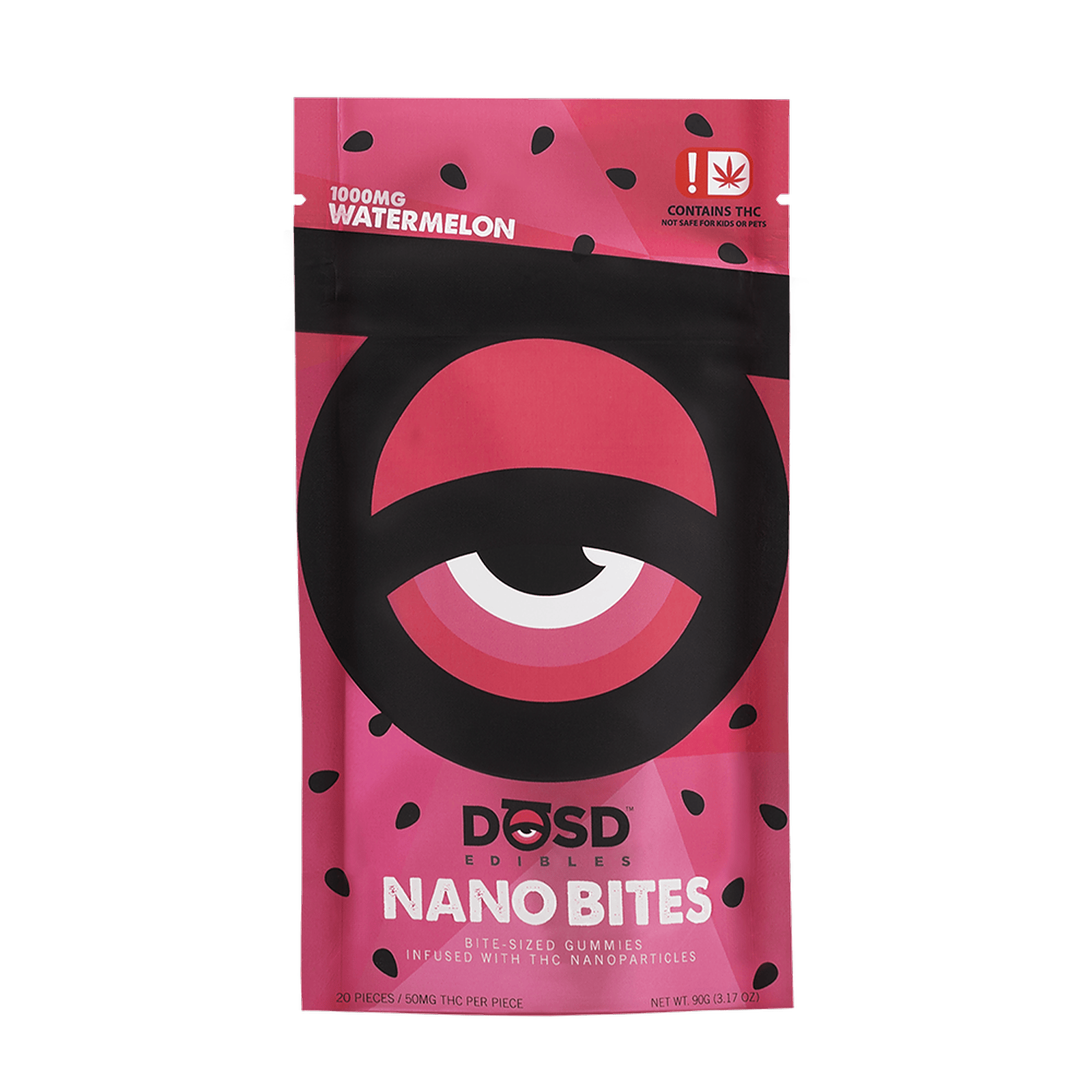 DŌSD Edibles: Nano Bites - Watermelon 1000mg (Indica) | Leafly