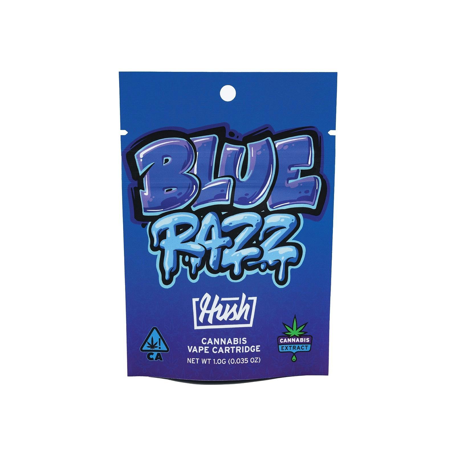HUSH: Blue Razz Flavored Distillate Vape Cartridge 1g | Leafly