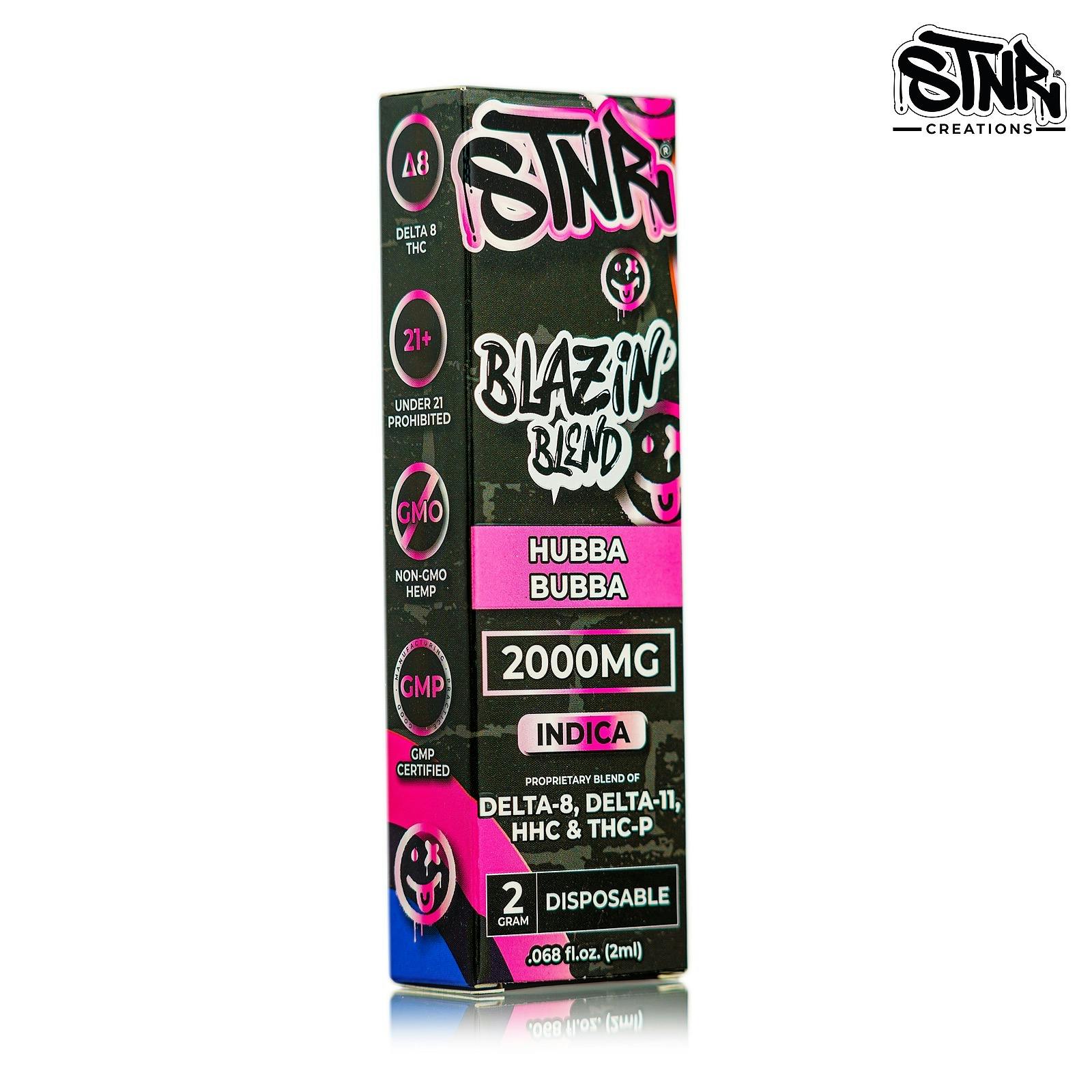 STNR Creations: Hubba Bubba | Blazin' Blend | 2 Gram Disposable | Leafly