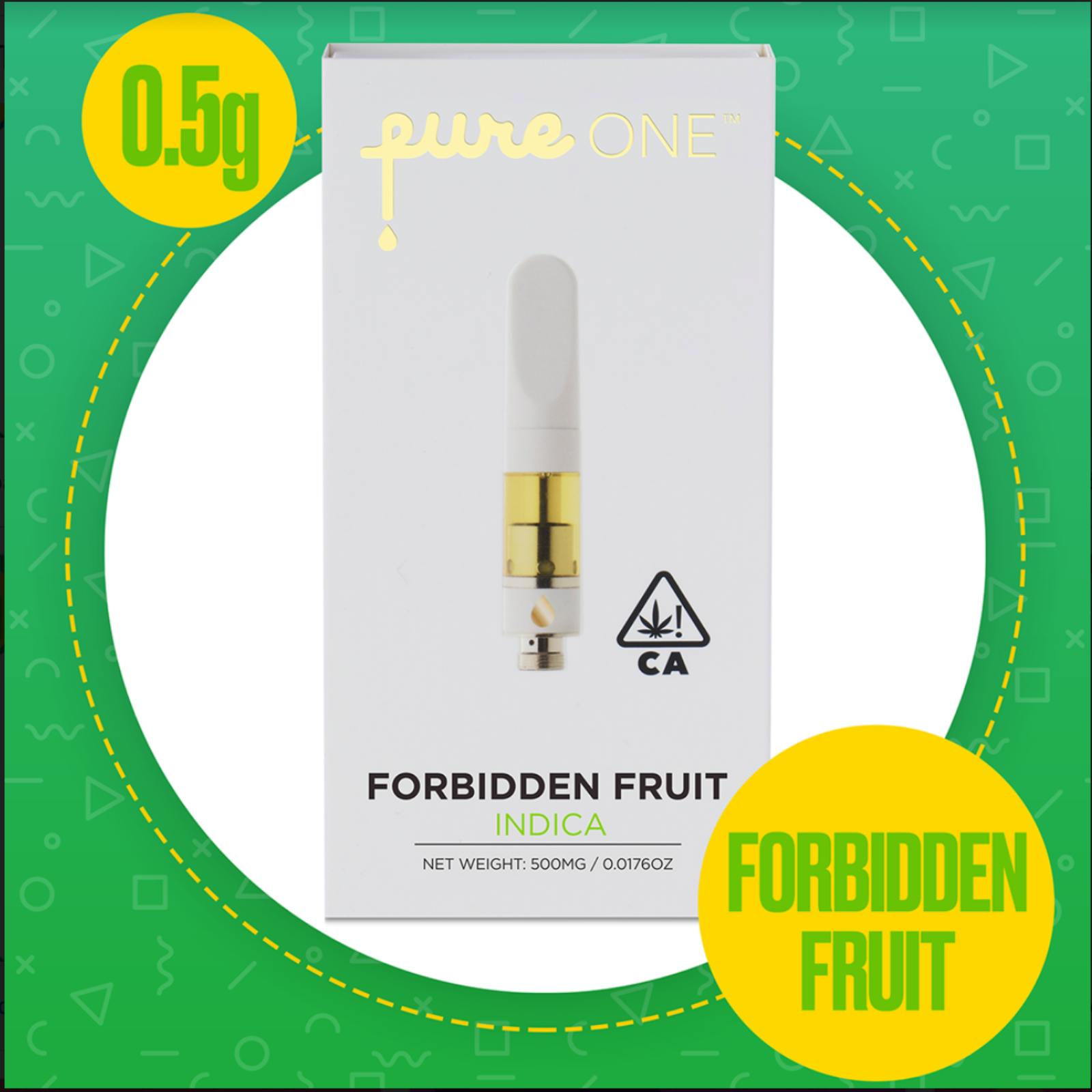 Pure Vape: Pure One - Forbidden Fruit [500mg] | Leafly