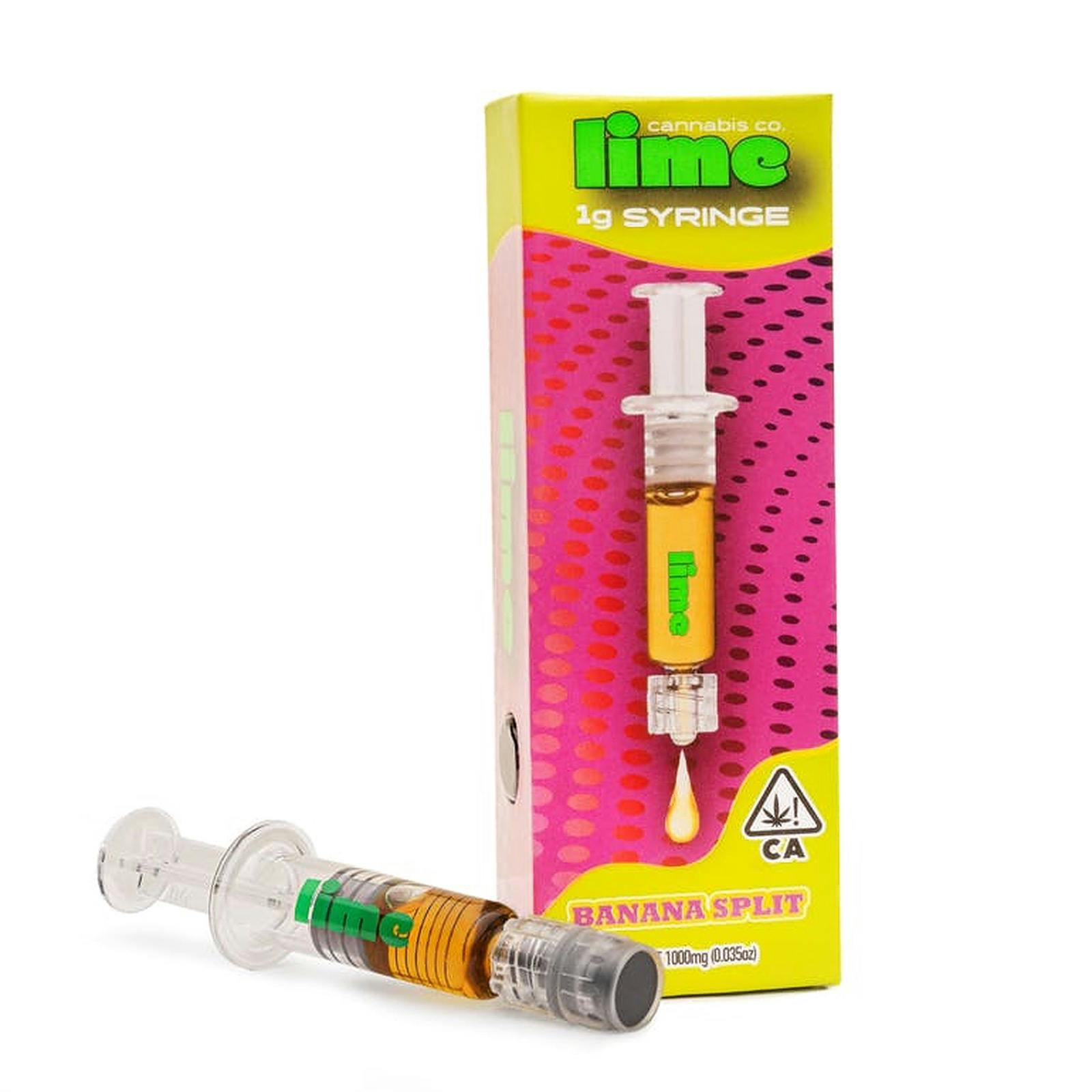 Lime: 1000mg THC Syringe | Banana Split | Leafly