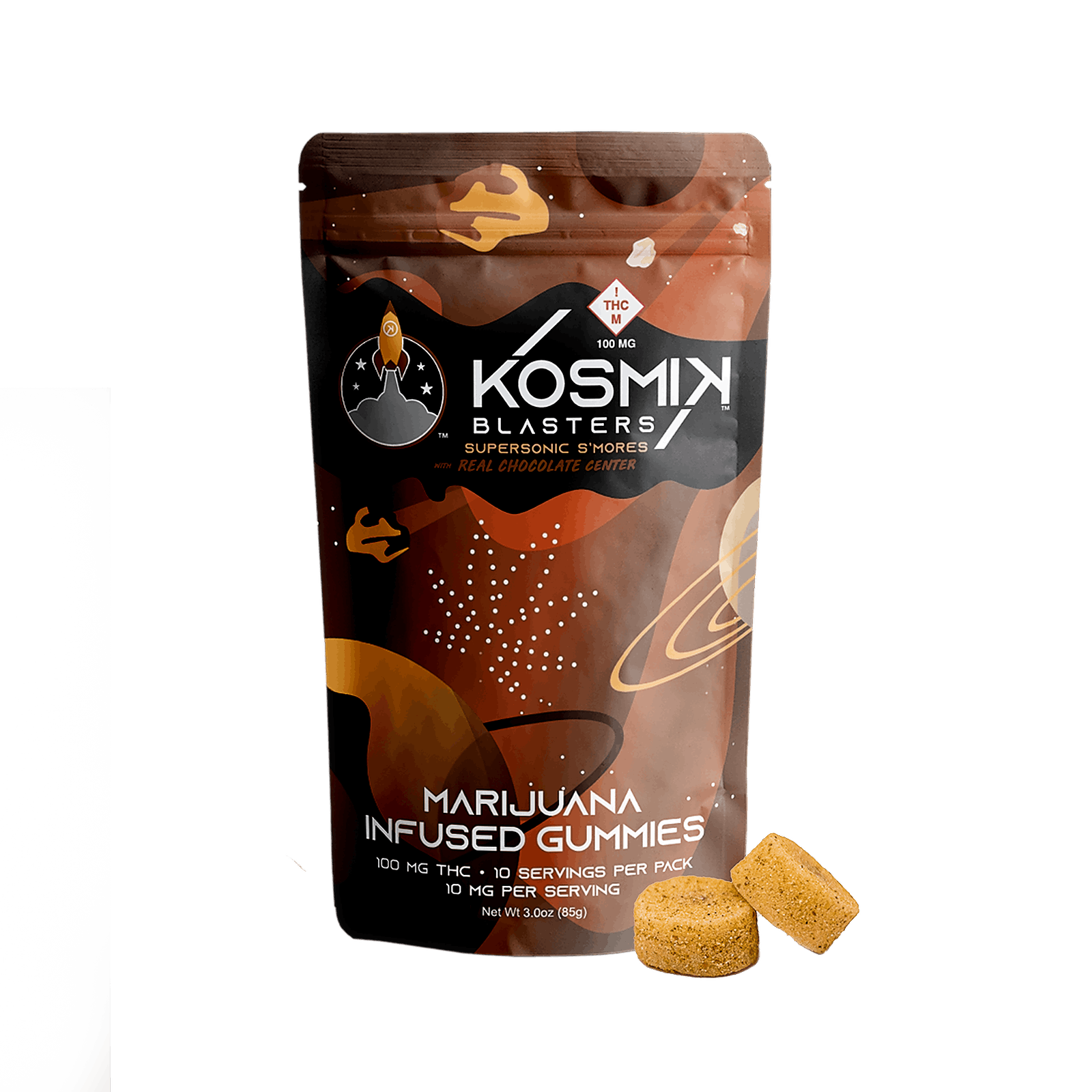 Kosmik Brands: Supersonic S'mores 250mg 10-pack | GUMMIES | Leafly