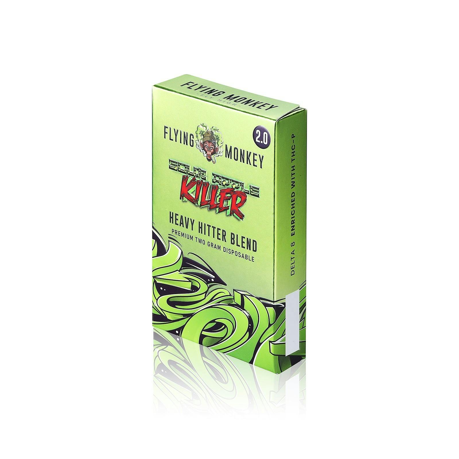 Flying Monkey: Heavy Hitter 2g Disposable Vape - Sour Apple Killer | Leafly