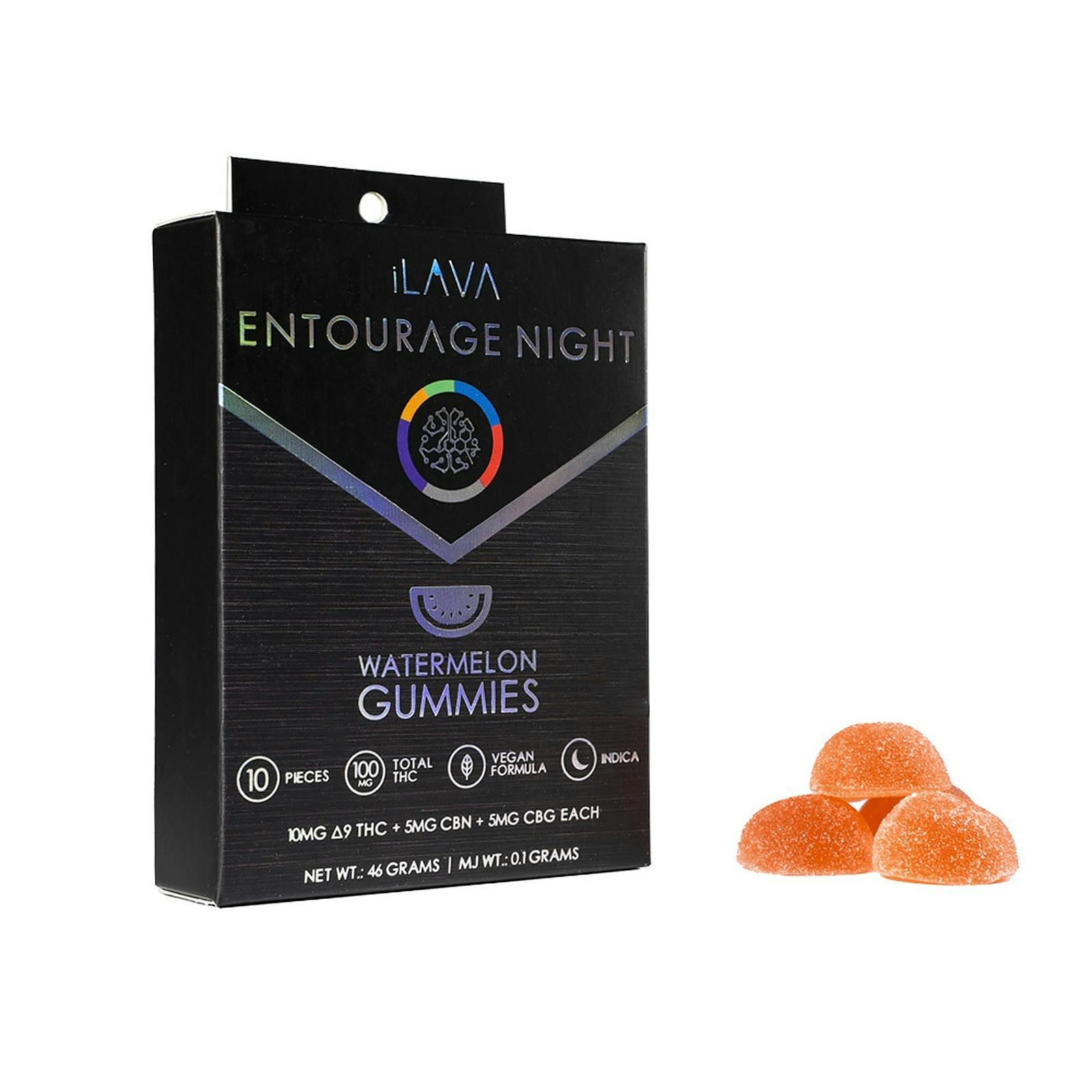 iLAVA: iLAVA Entourage NIGHT Gummies - Watermelon [100mg THC + 50mg CBN ...