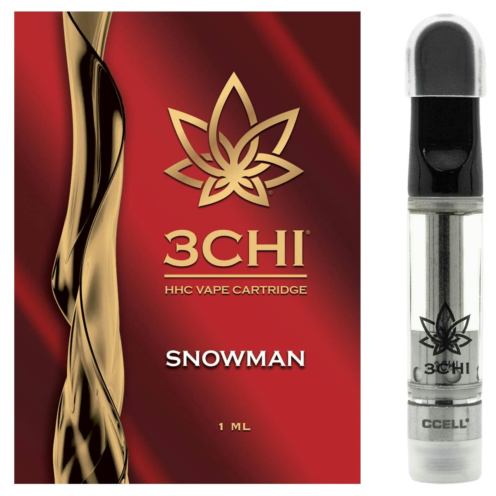 3CHI: HHC Vape Cartridge - Snowman - 1ml | Leafly
