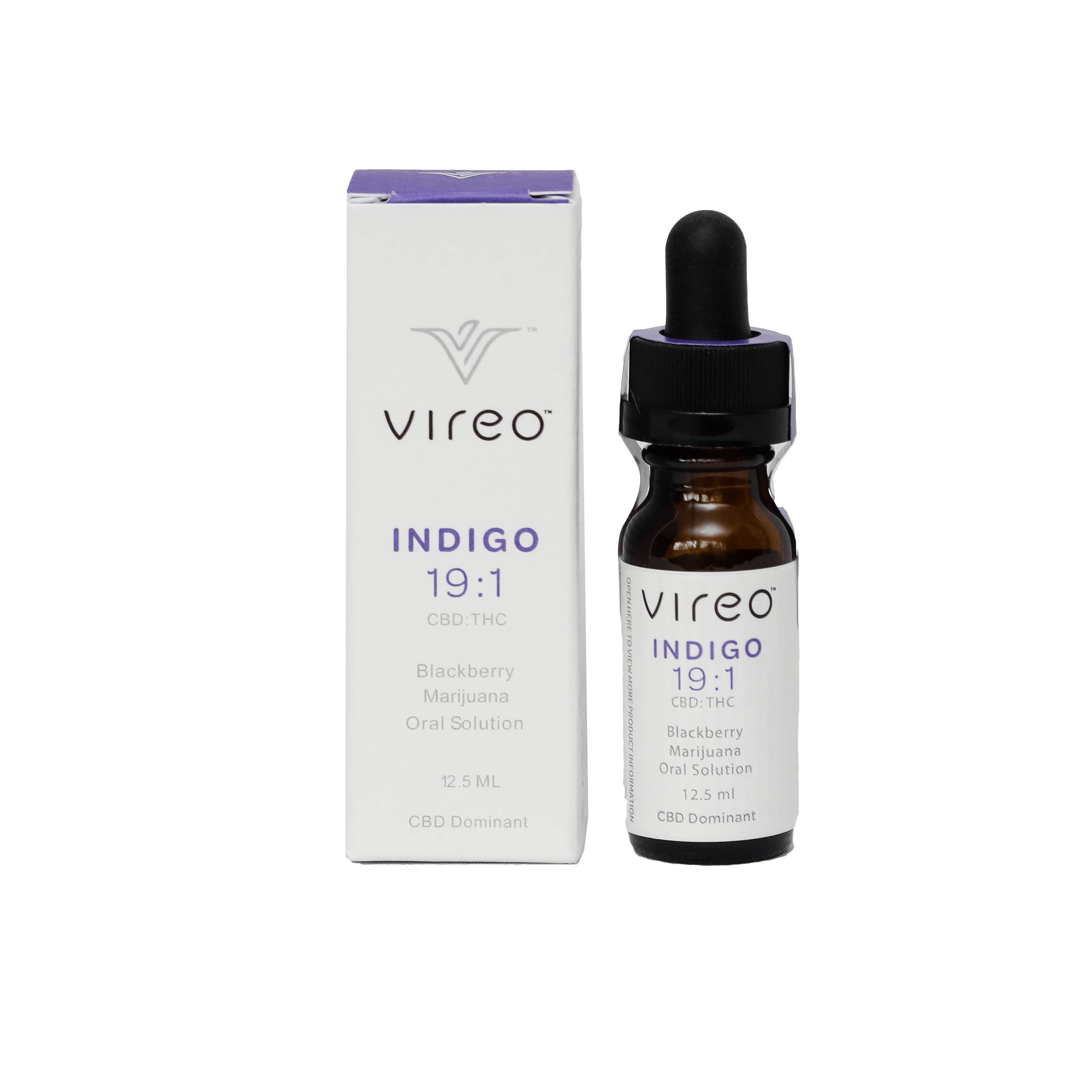 Vireo Health: Vireo Indigo Oral Tincture - 12.5 mL | Leafly