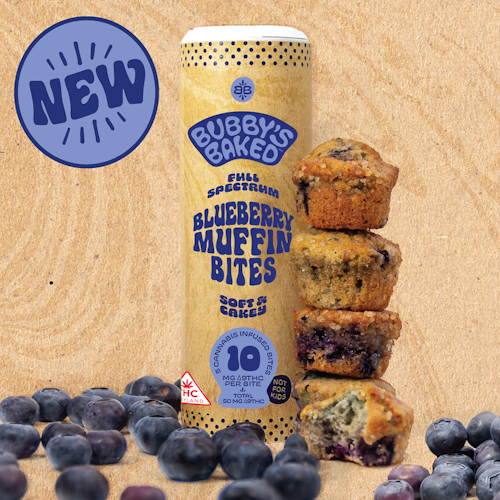 Bubby's Baked: Blueberry Muffin Bites [5pk] (50mg THC) | Leafly