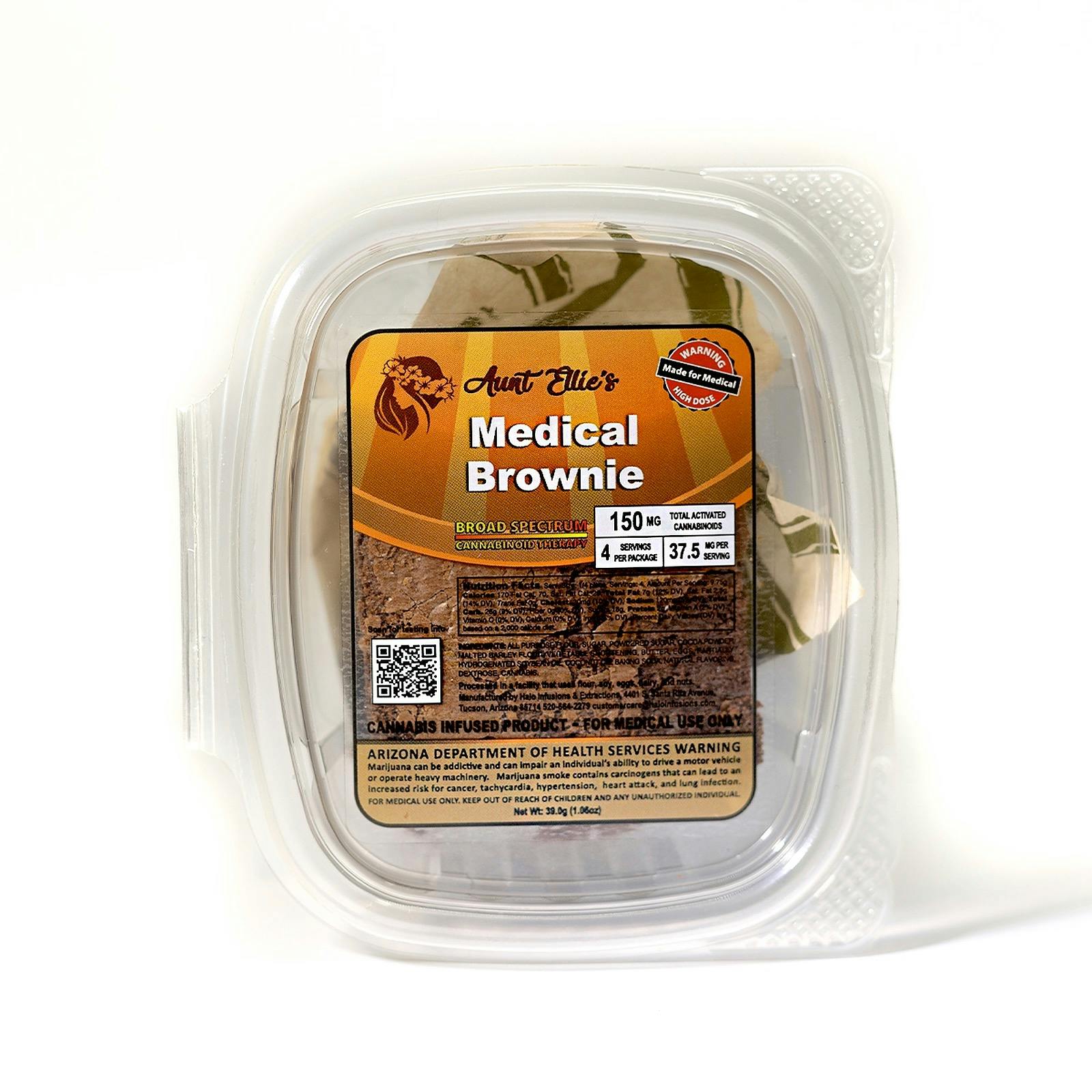 Aunt Ellie's: Aunt Ellie's - Medical Brownie [150mg] | Leafly