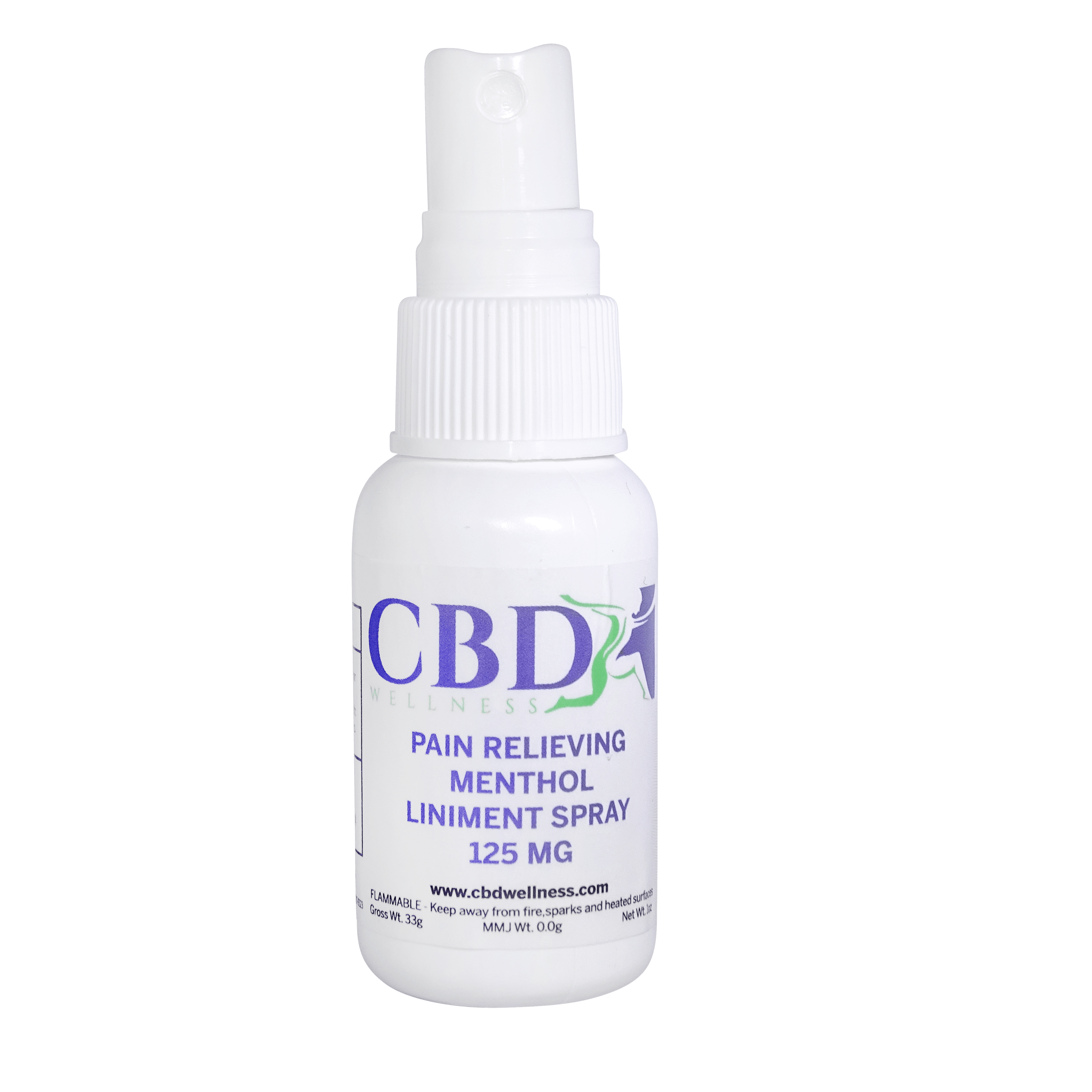 CBD Wellness: CBD Wellness 125mg Menthol Topical Liniment Spray | Leafly