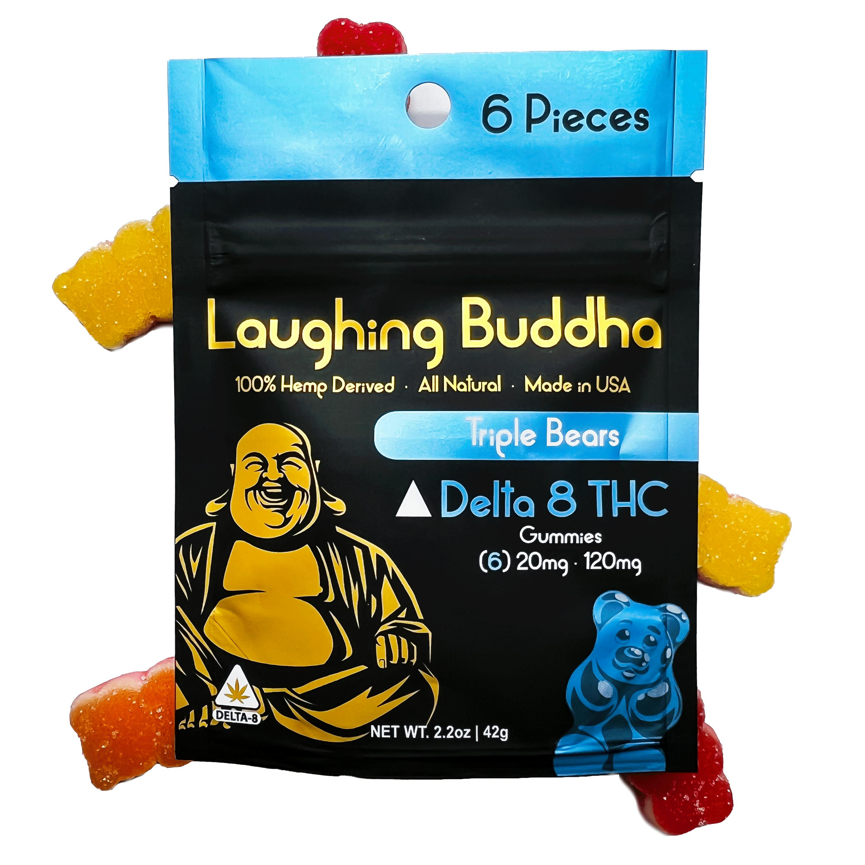Laughing Buddha: Laughing Buddha Delta 8 THC Triple Bears Gummies (6ct ...