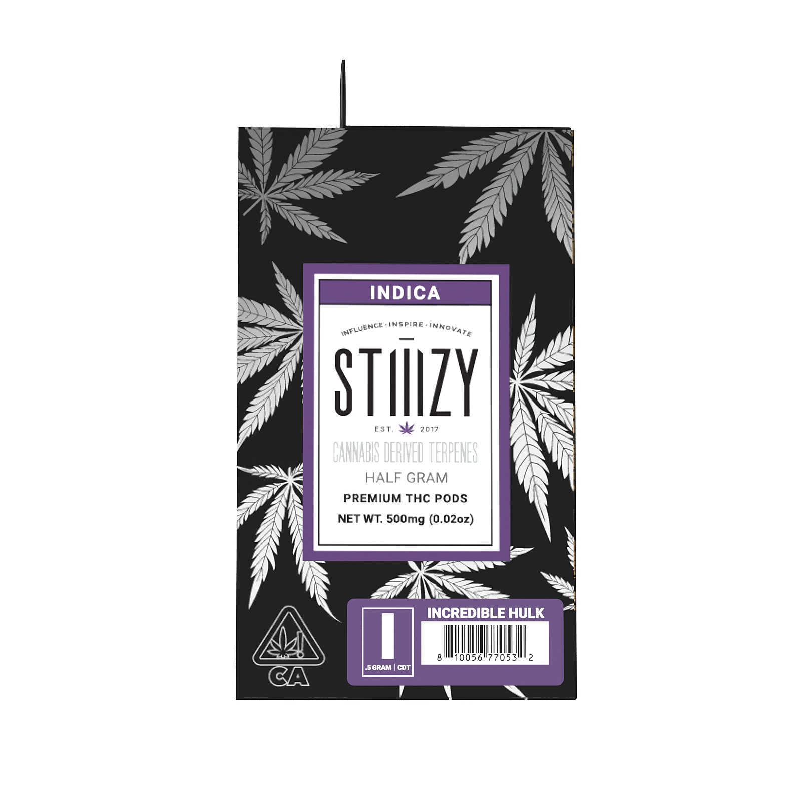 STIIIZY: INCREDIBLE HULK CANNABIS DERIVED TERPENES POD 0.5G | Leafly
