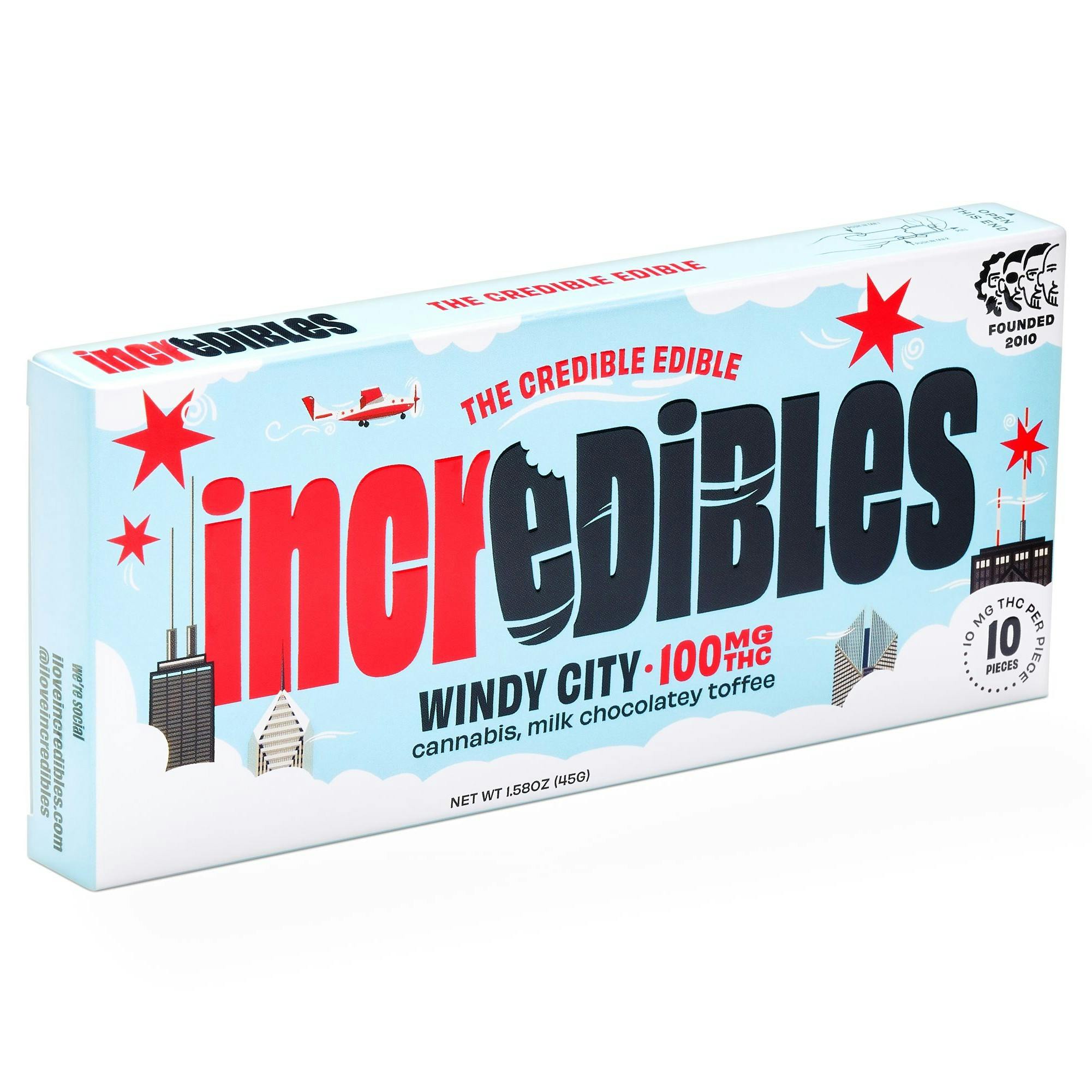 incredibles: incredibles - Windy City Bar - Chocolate - 100mg | Leafly