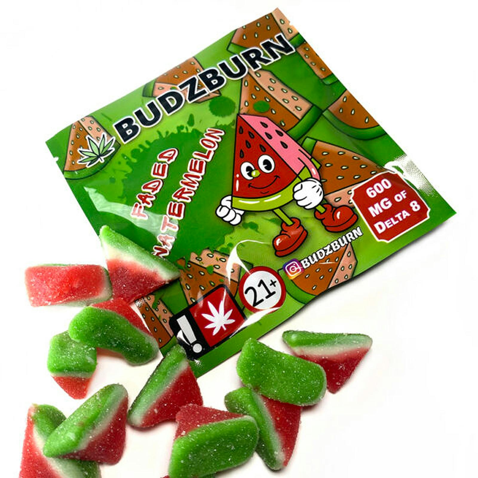 Budzburn Wholesale Delta 8: Delta 8 Watermelon Gummies 600mg | Leafly