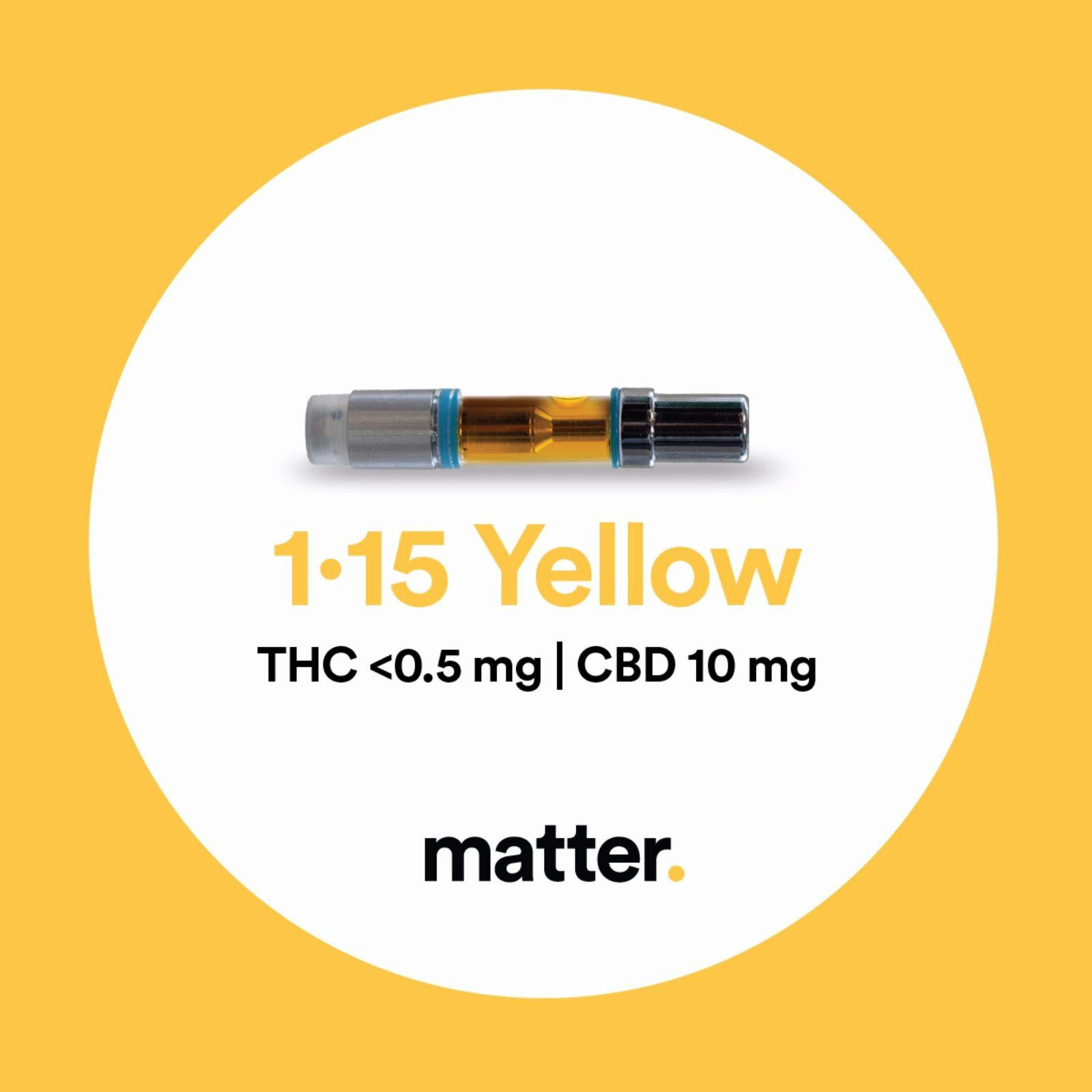 matter.: NY Yellow 1:15 Vape | Leafly