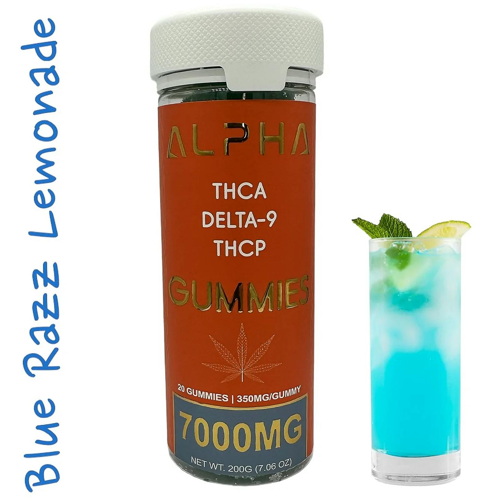MedPlex: 7000mg Delta 9 THCA THCP Giant Gummies Blue Razz Lemonade Live ...