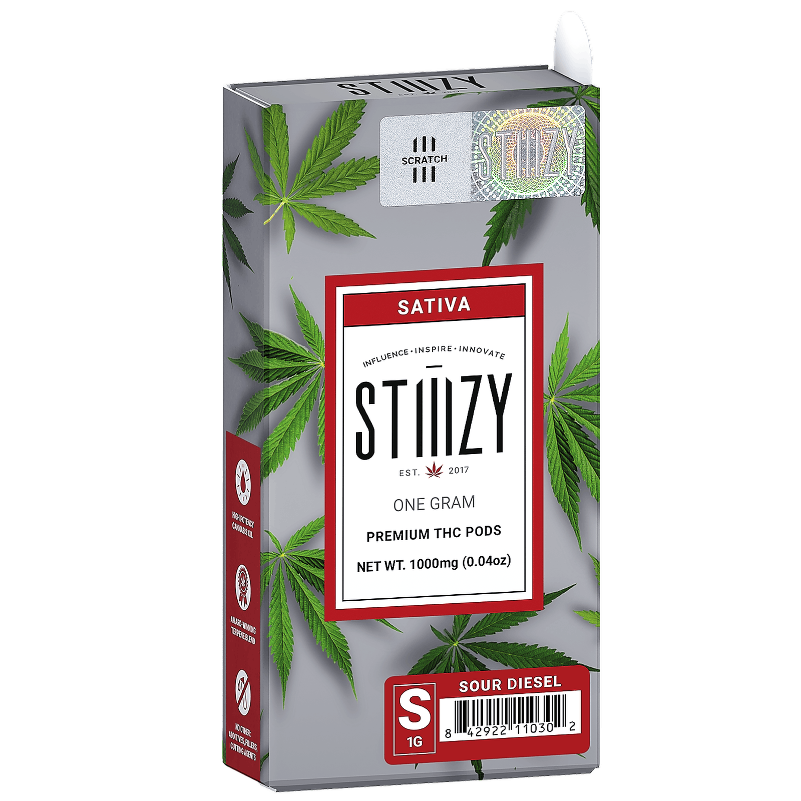 STIIIZY: SOUR DIESEL - PREMIUM THC POD 1G | Leafly