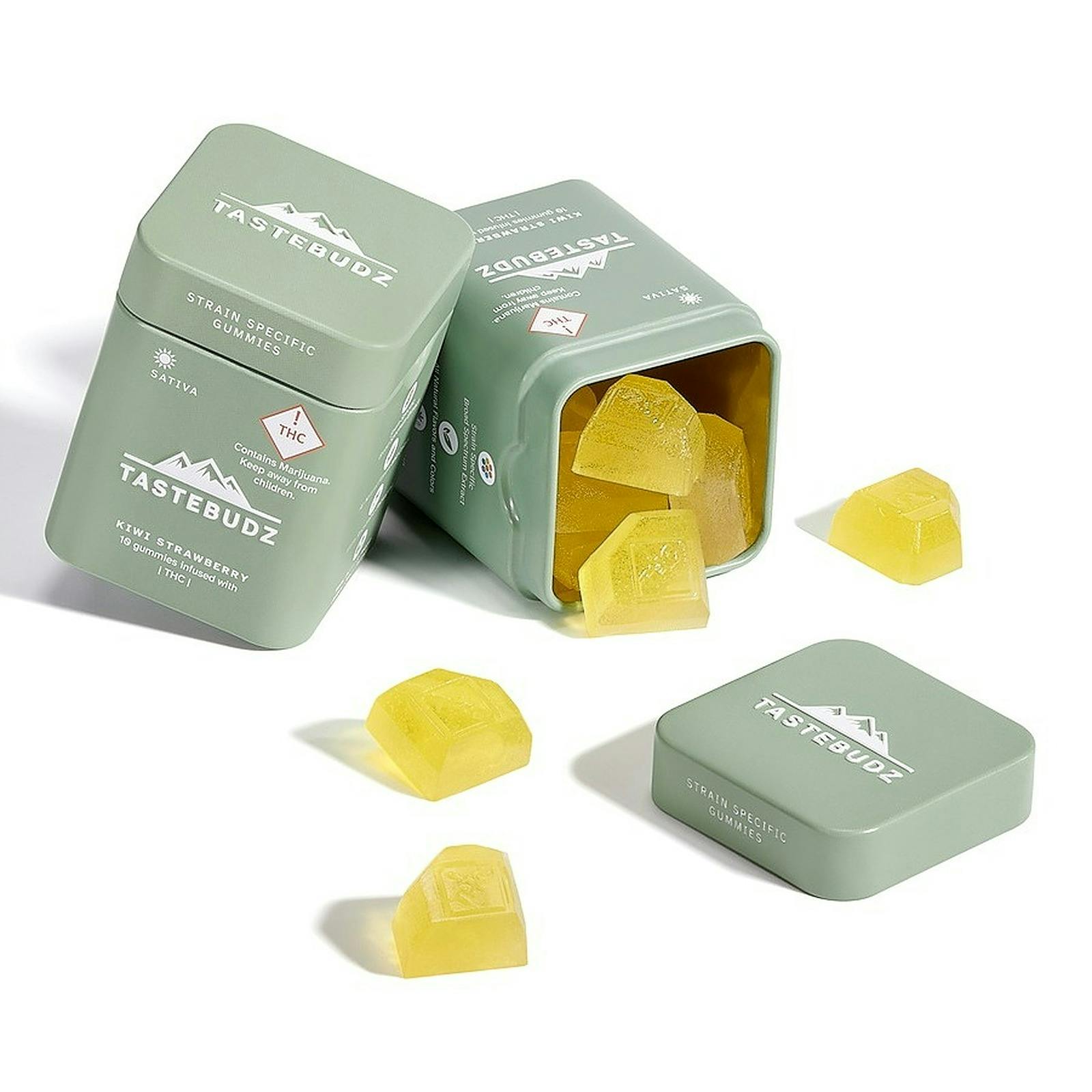 TasteBudz: Kiwi Strawberry Indica Rosin Gummies | THC | | Leafly