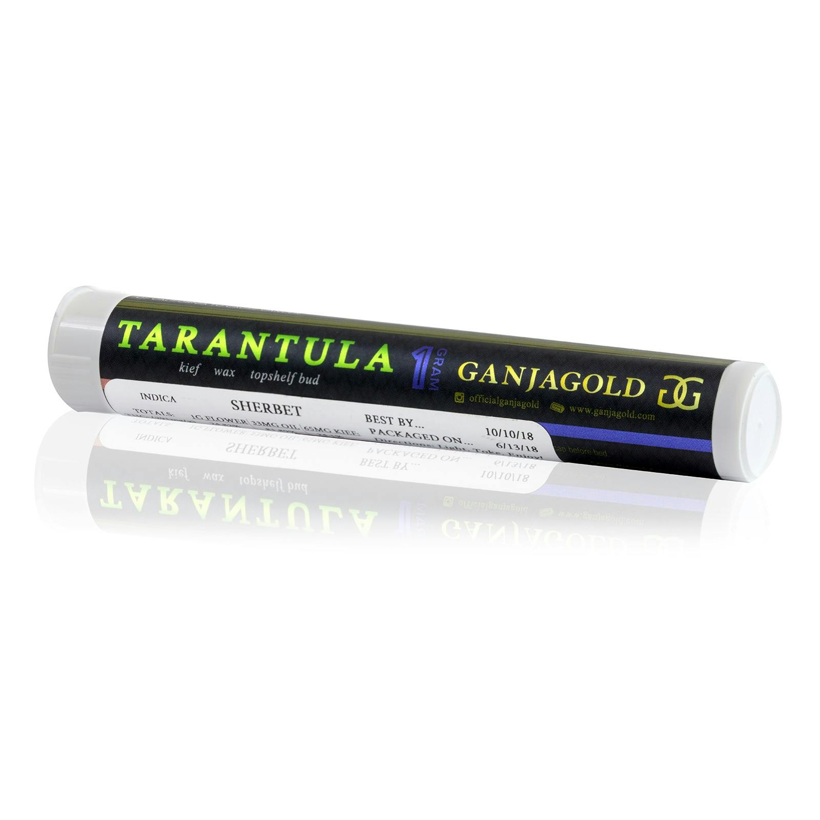 Ganja Gold: Green Tarantula Pre-Roll 1g | Leafly