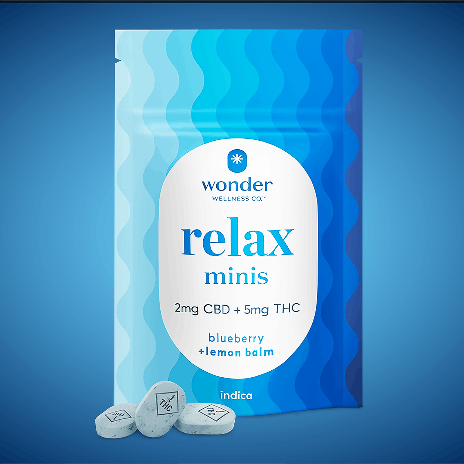 Wonder Wellness Co Wonder Relax 12 Blueberry Mini Troches 40pk Leafly