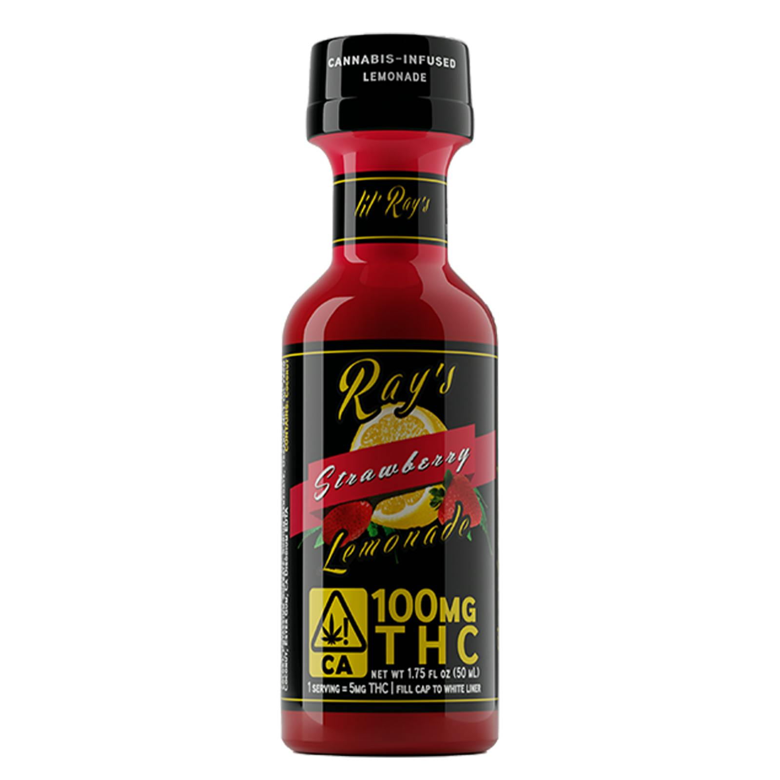 Ray's Lemonade: Strawberry lil' Ray's Lemonade 100mg THC -California ...