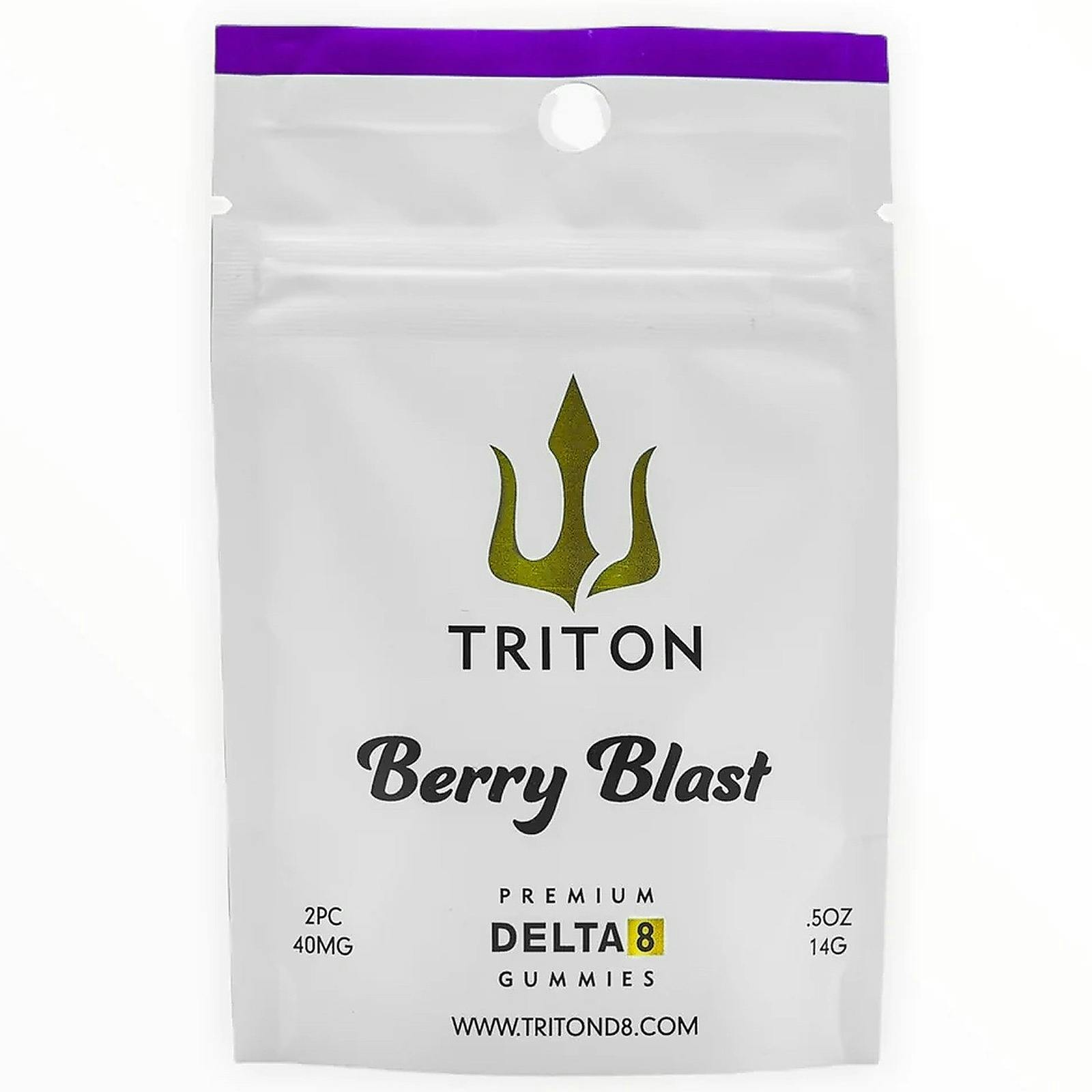 Triton: 20mg Delta 8 Berry Blast Gummies | Leafly