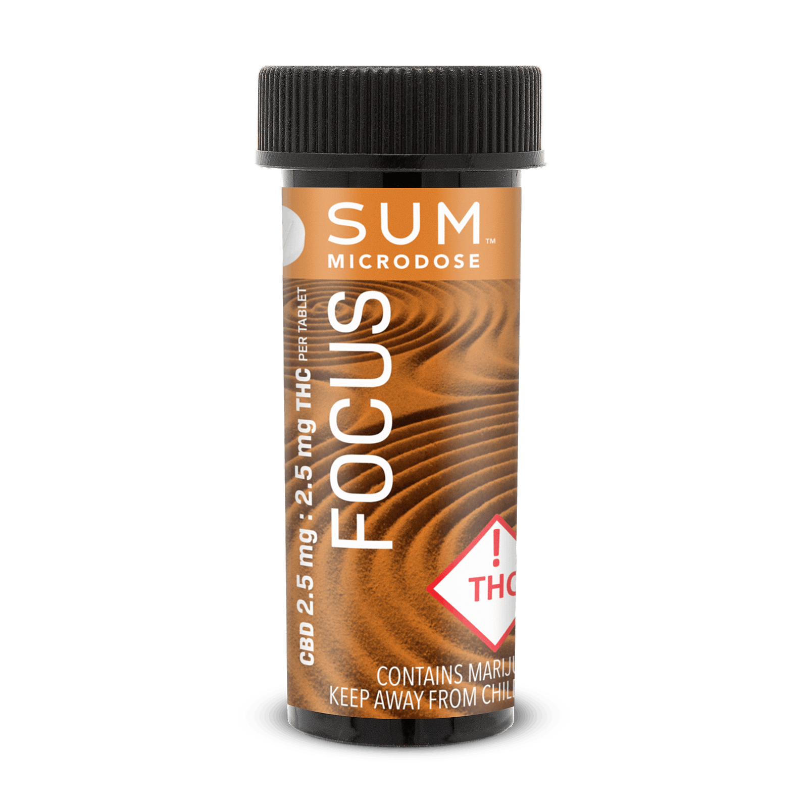 SUM Microdose: Focus 1:1 THC:CBD Microdose Sublinguals - 75mg CBD, 75mg ...