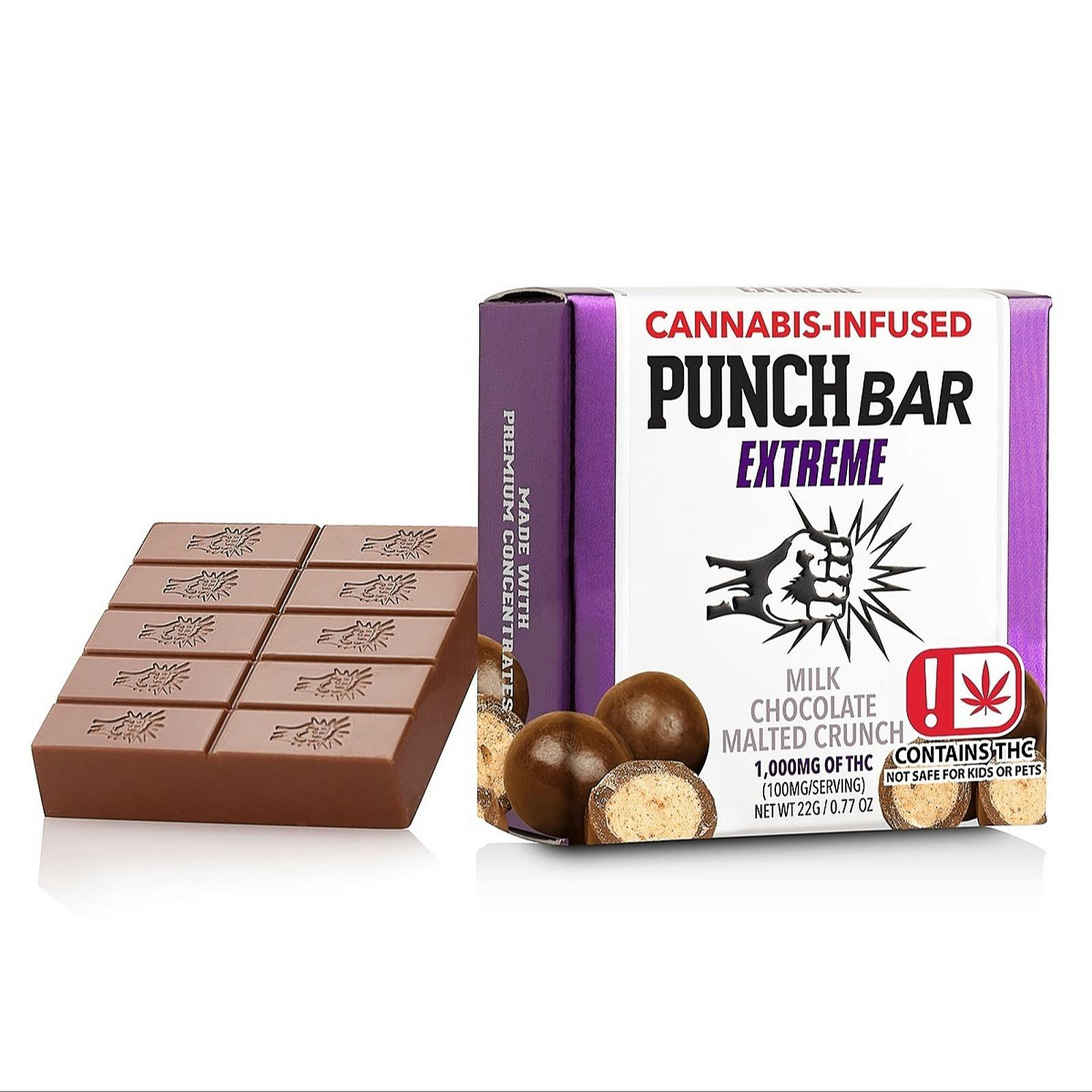 Punch: Milk Chocolate Malted Crunch Extreme OK 1000MG PunchBar | Leafly