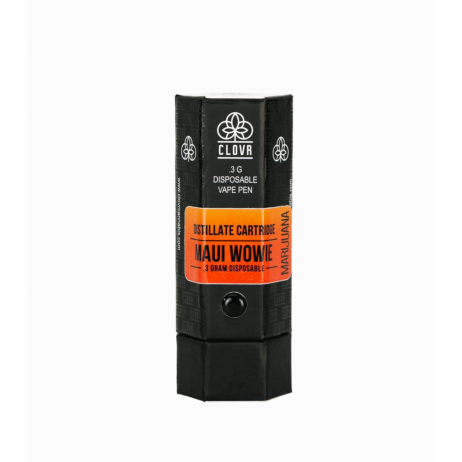CLOVR: CLOVR - disposable vape pen - 300 mg - distillate - Maui Wowie ...