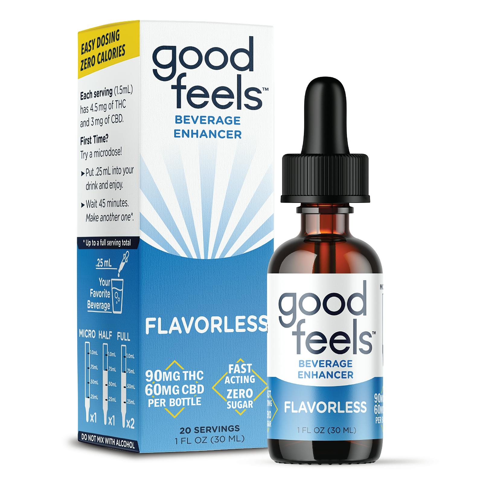 Good Feels: Good Feels Flavorless - Beverage Enhancer - 150mg | Leafly