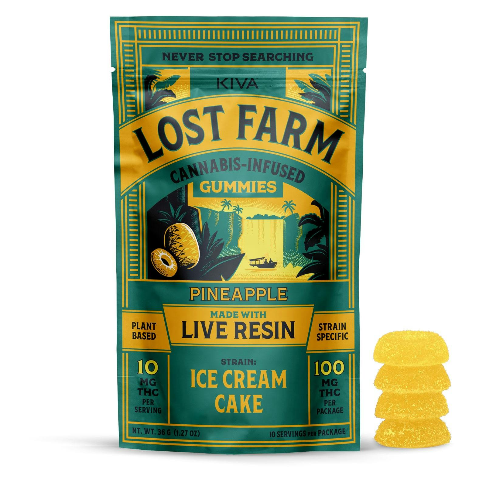 Lost Farm: 10mg Lost Farm 'Ice Cream Cake x Pineapple' Live Resin ...