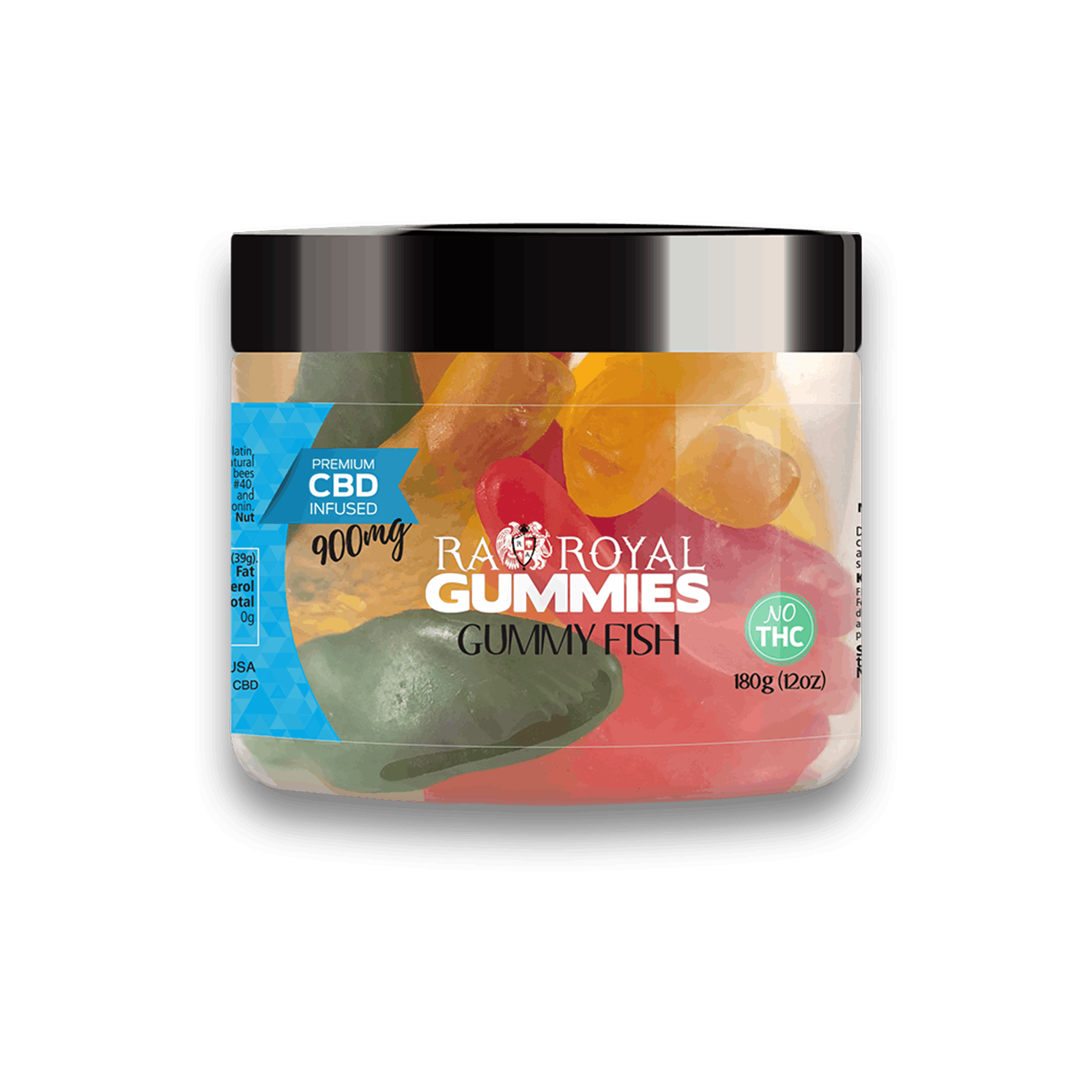 RA Royal: R.A. Royal Gummies: CBD Fish Gummy Jar (900 MG) | Leafly