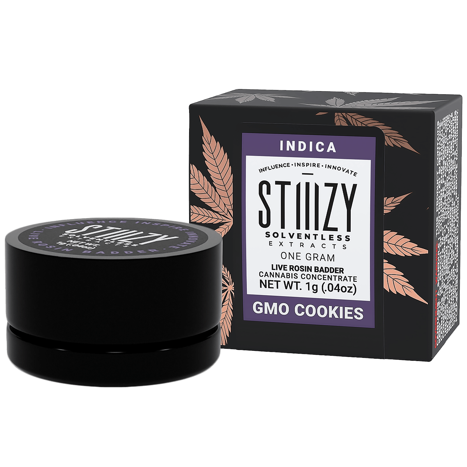 STIIIZY: GMO COOKIES - LIVE ROSIN BADDER 1G | Leafly