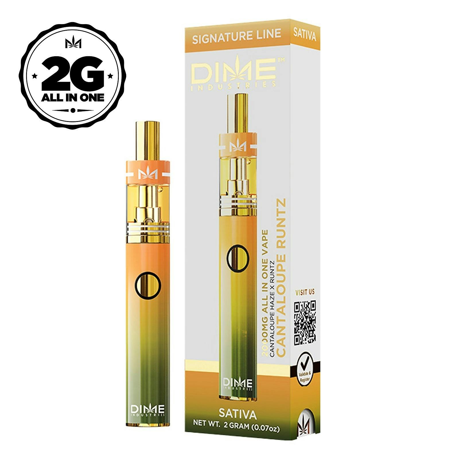 Dime Industries: Cantaloupe Runtz 2G All in One Device | Leafly