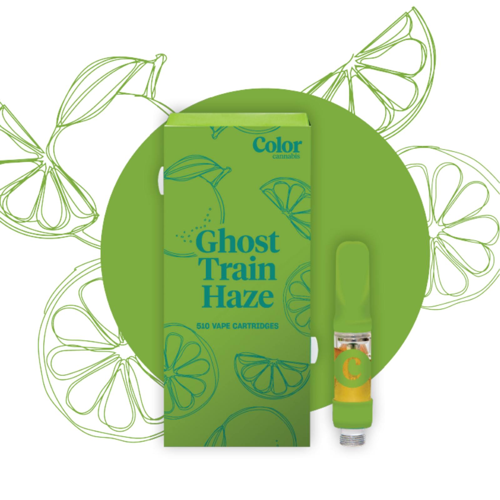 Color Cannabis: Ghost Train Haze 510 Cartridge | Leafly