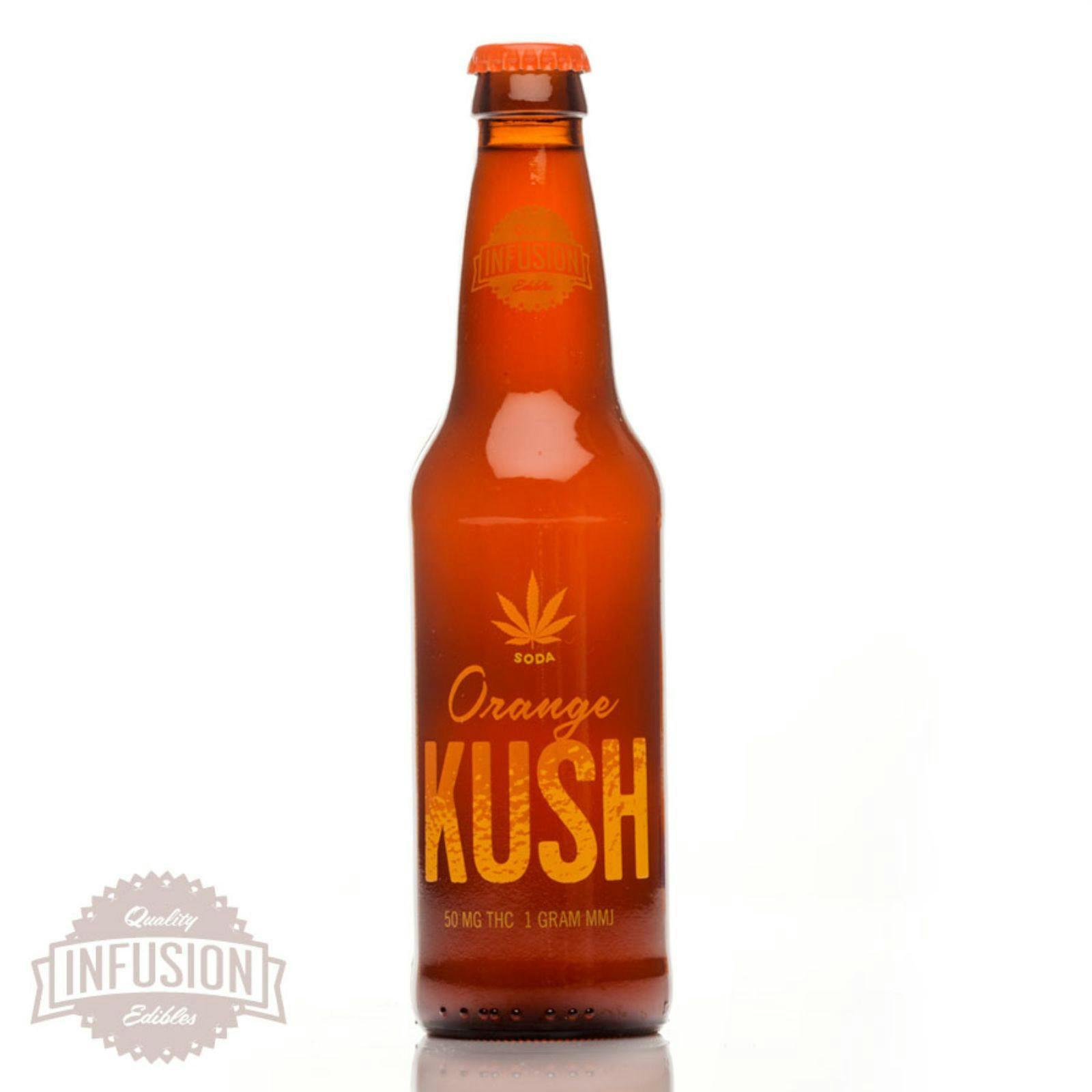 Infusion Edibles: Orange Kush Soda | Leafly